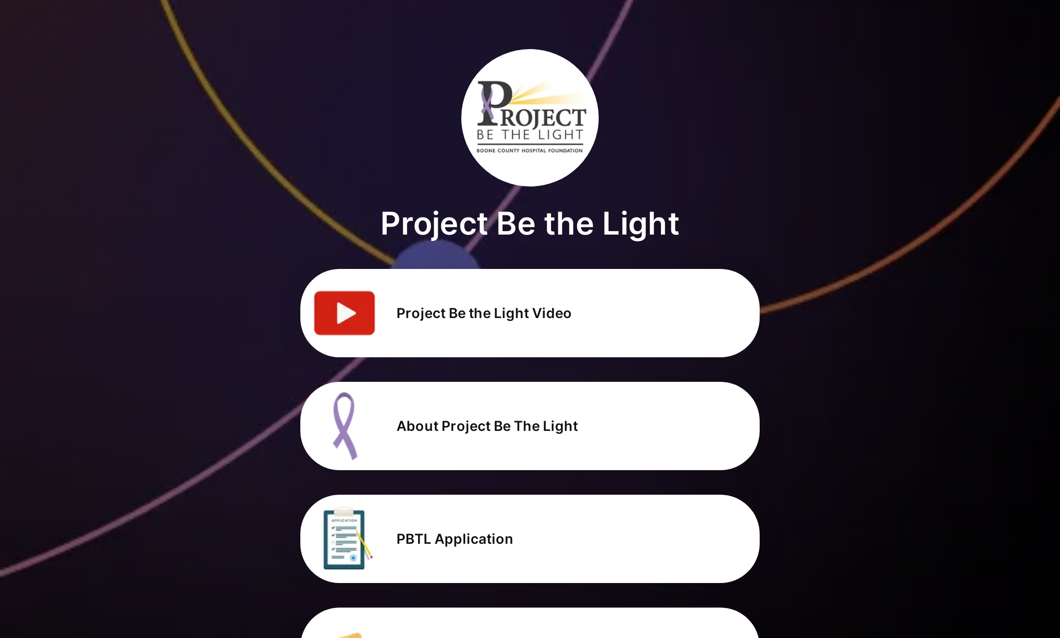 Project Be the Light's Flowpage