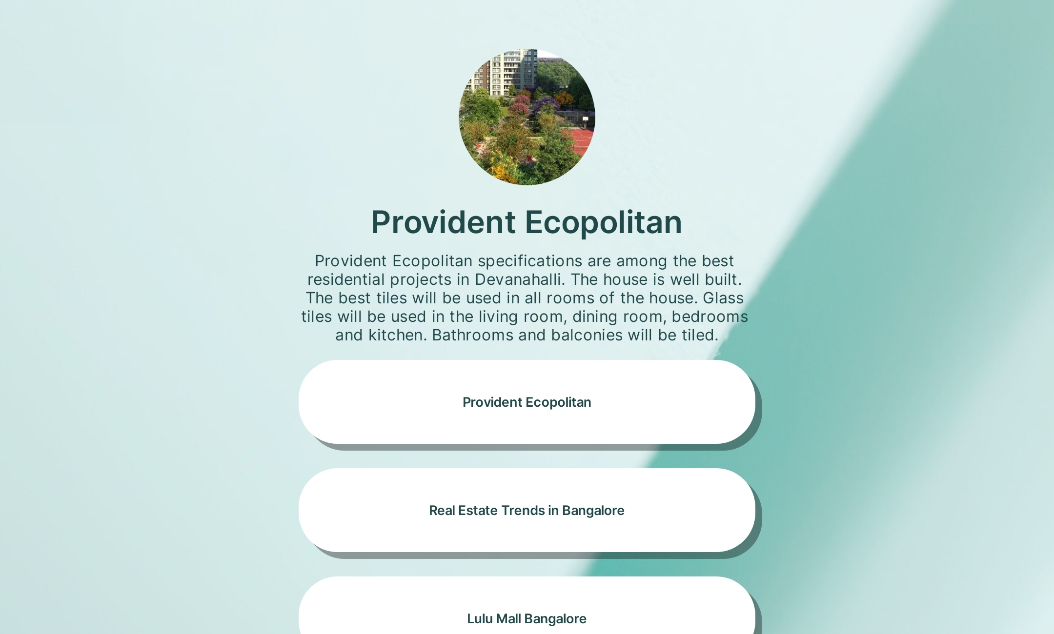Provident Ecopolitan's Flowpage