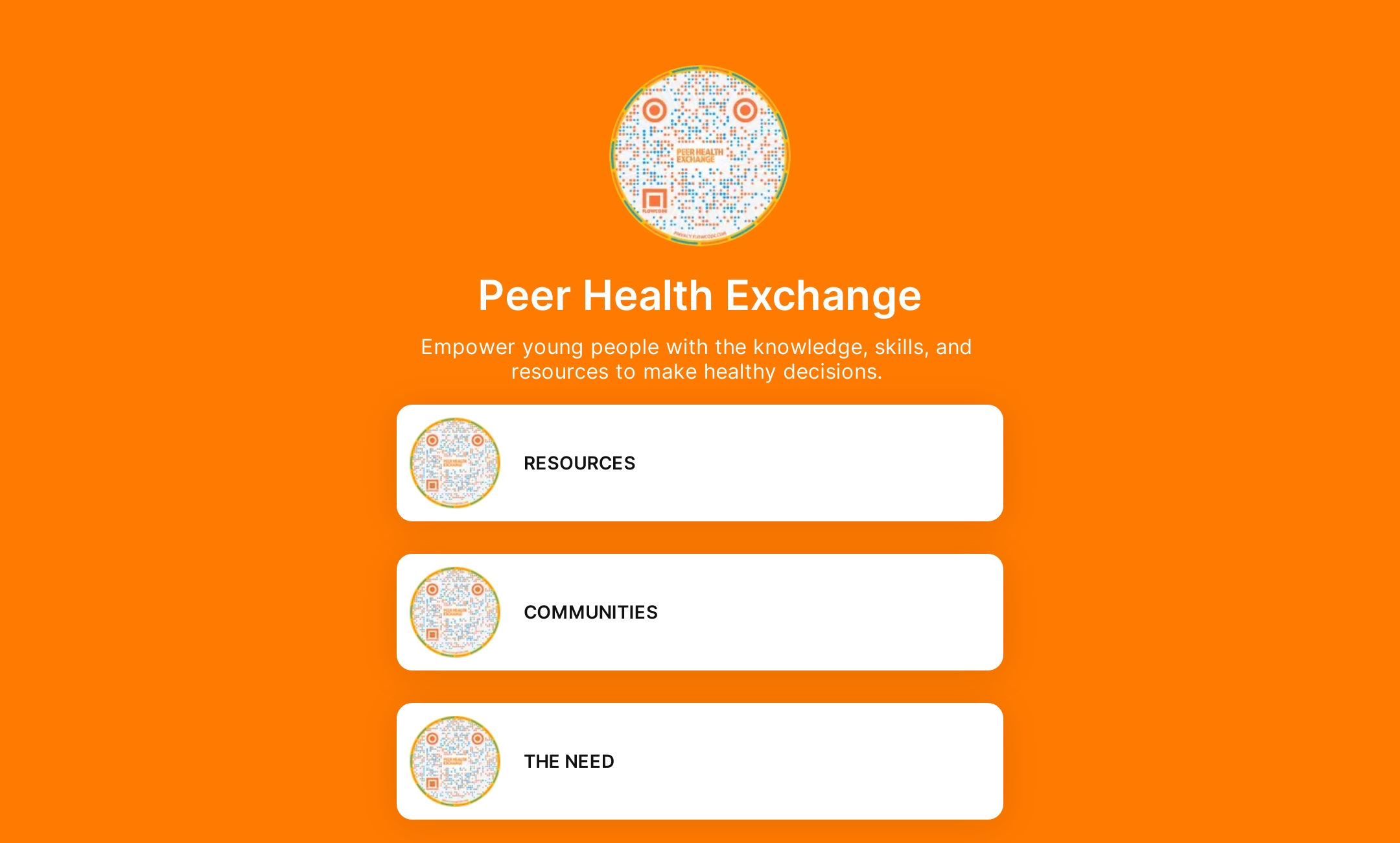 Peer Health Exchange's Flowpage