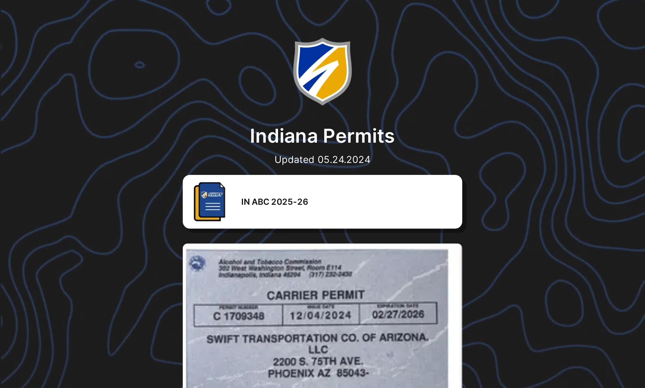Indiana Permits' Flowpage