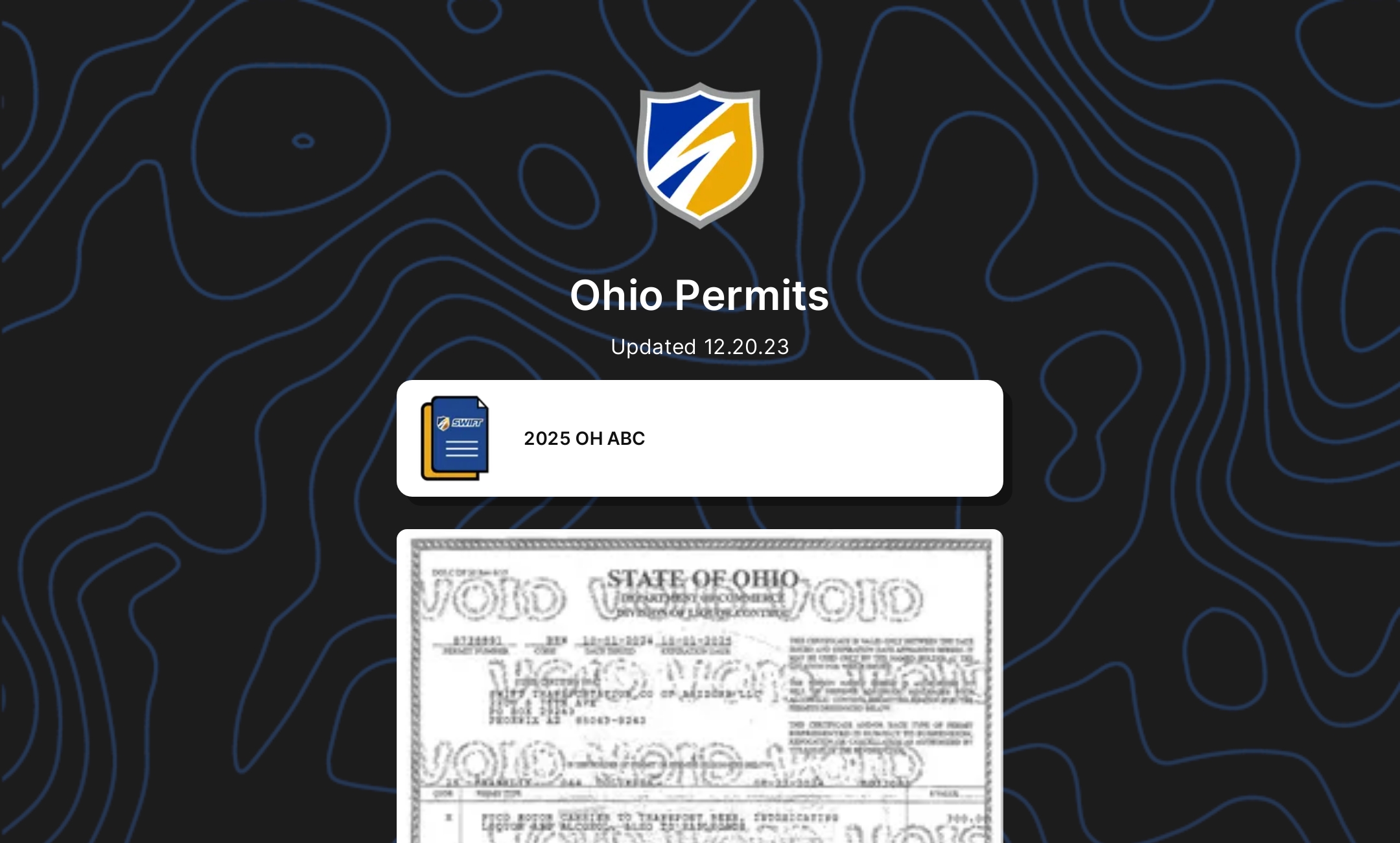 Ohio Permits' Flowpage