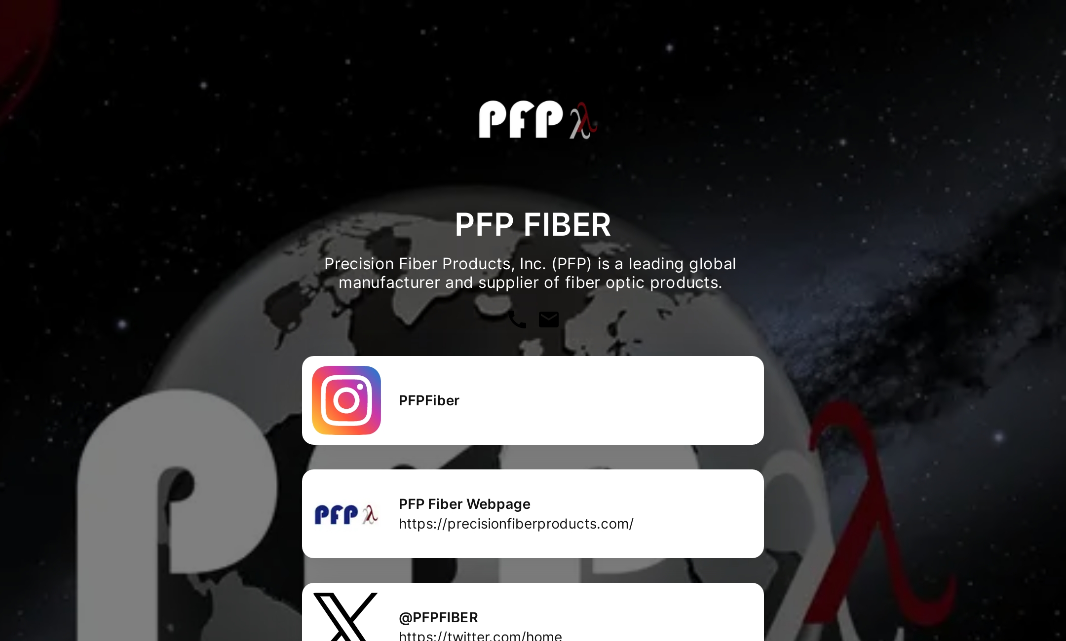 PFP FIBER's Flowpage