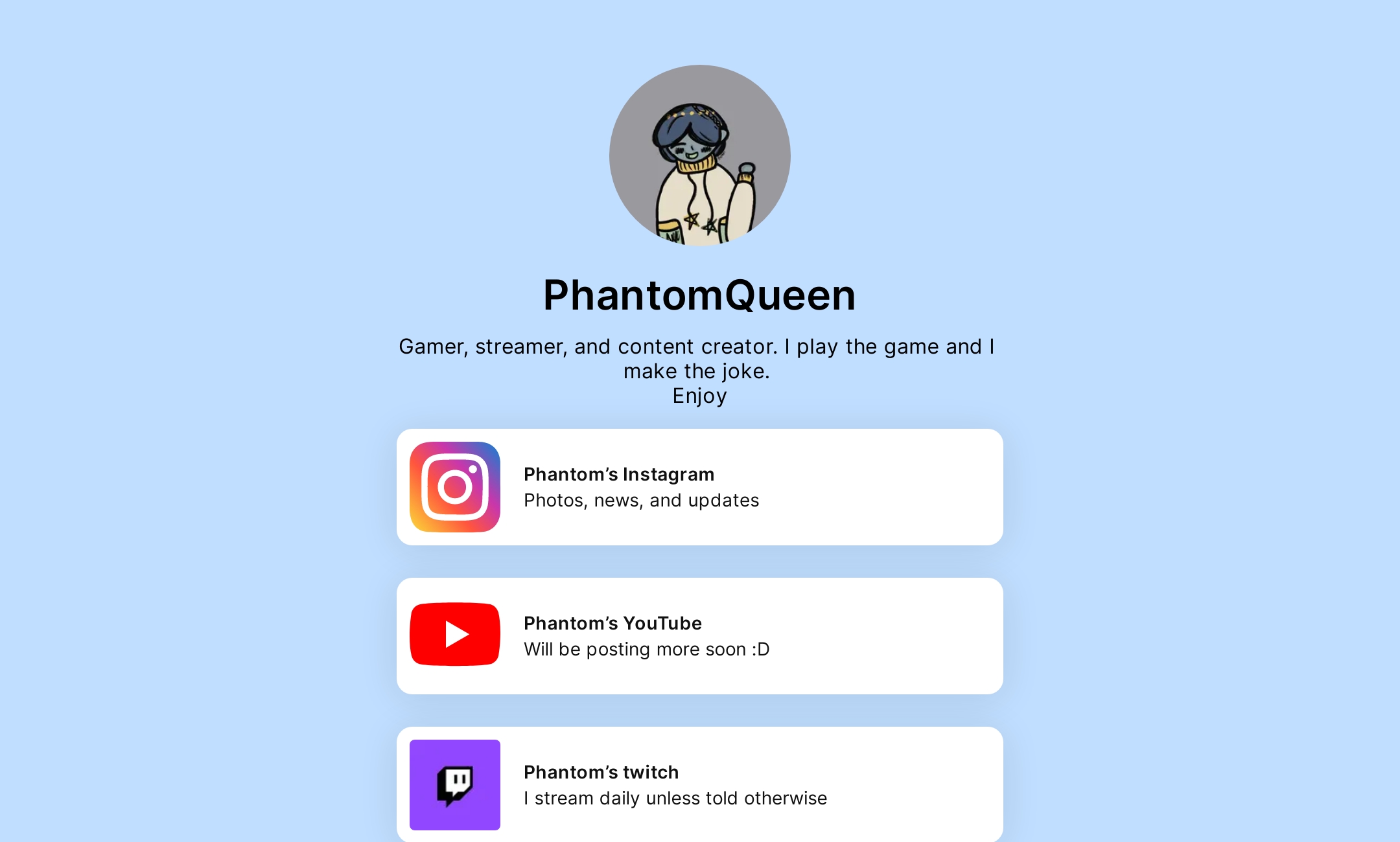 PhantomQueen's Flowpage