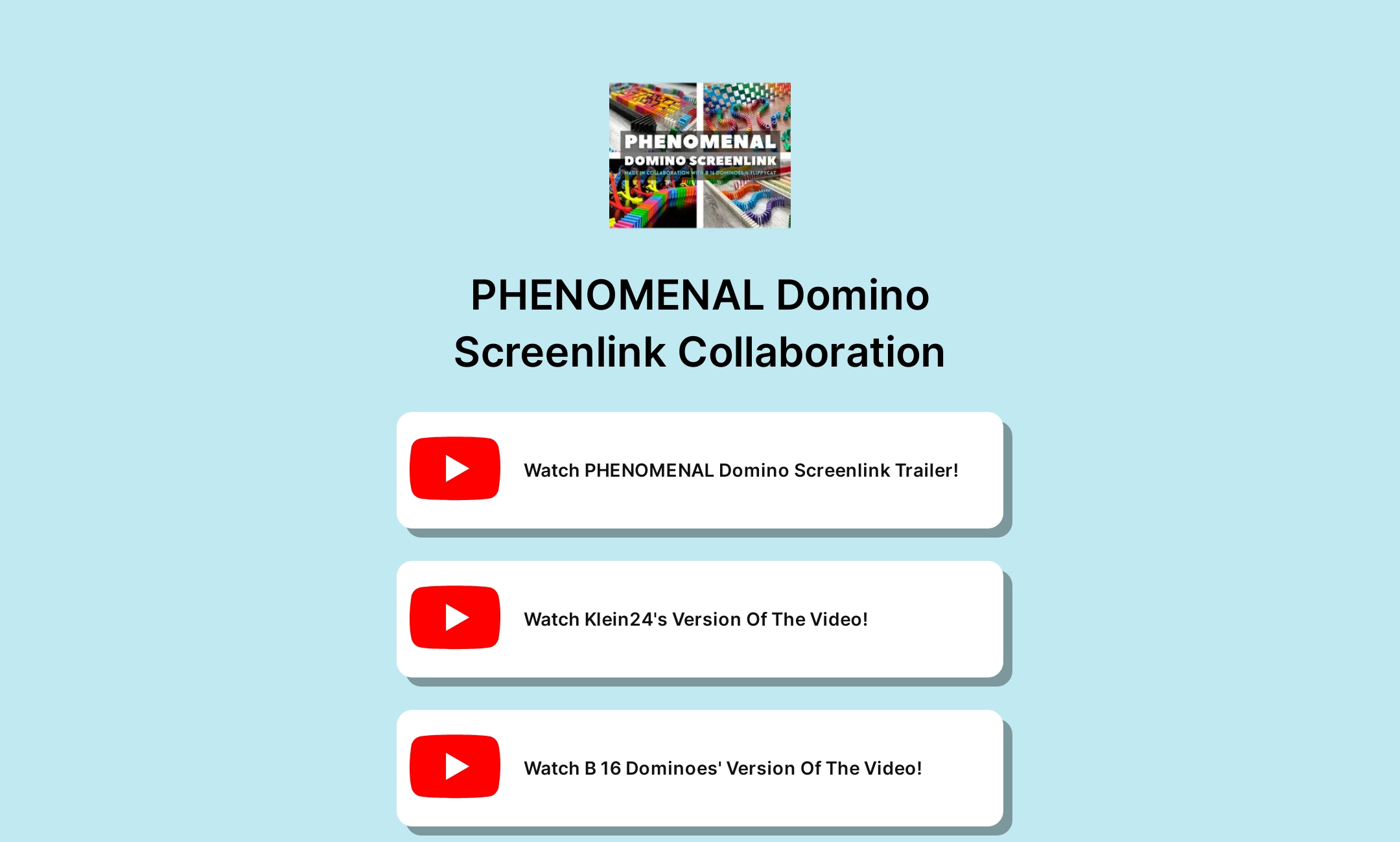 PHENOMENAL Domino Screenlink Collaboration's Flowpage