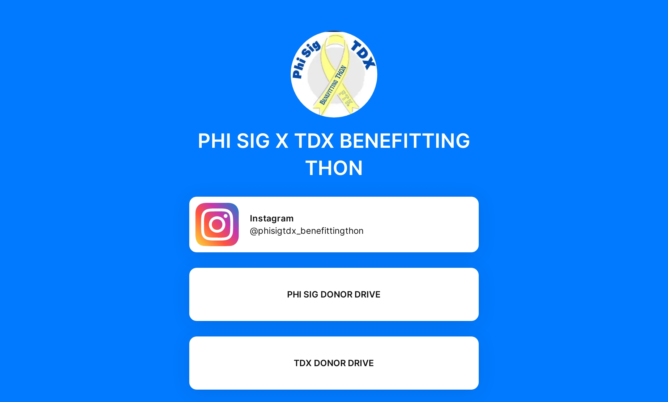 PHI SIG X TDX BENEFITTING THON's Flowpage