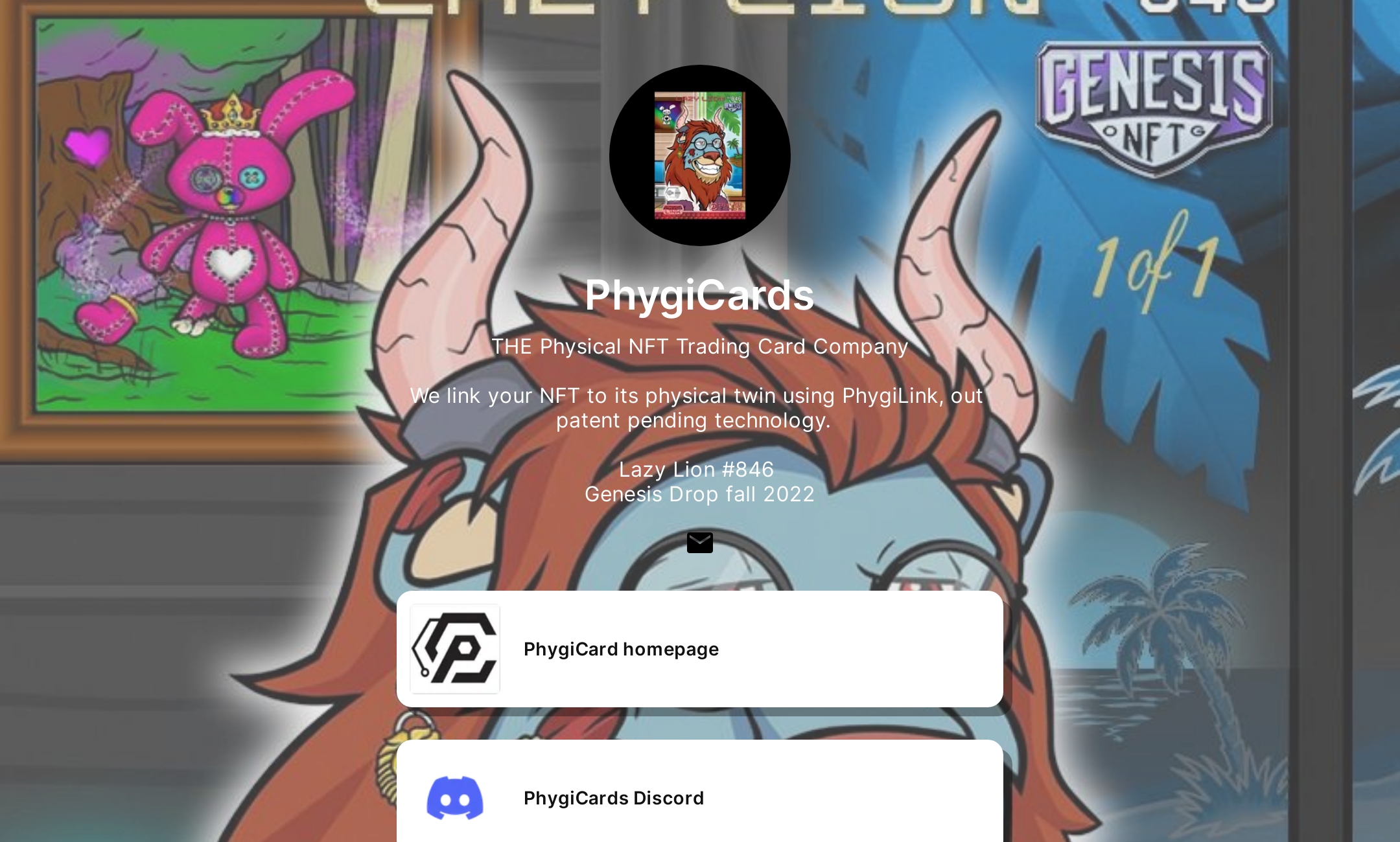 PhygiCards' Flowpage