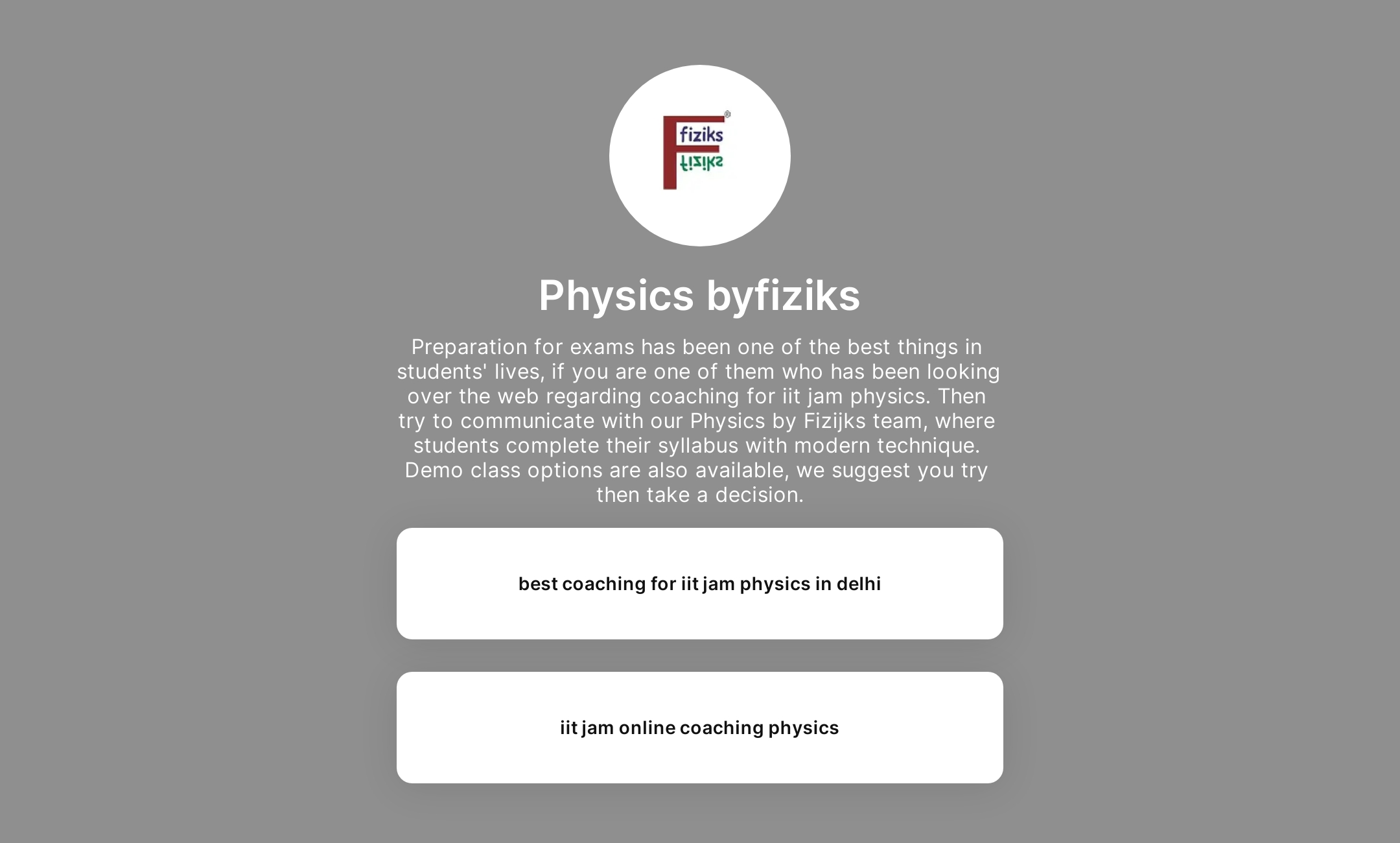 Physics byfiziks' Flowpage