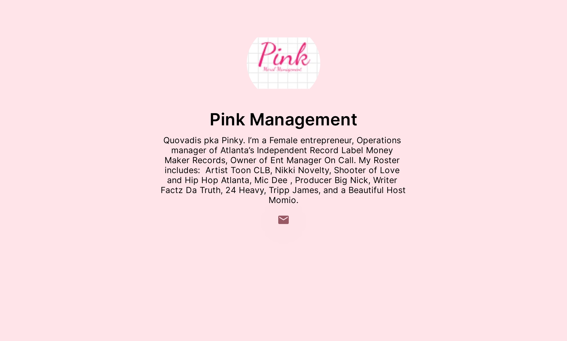 Pink Management 's Flowpage
