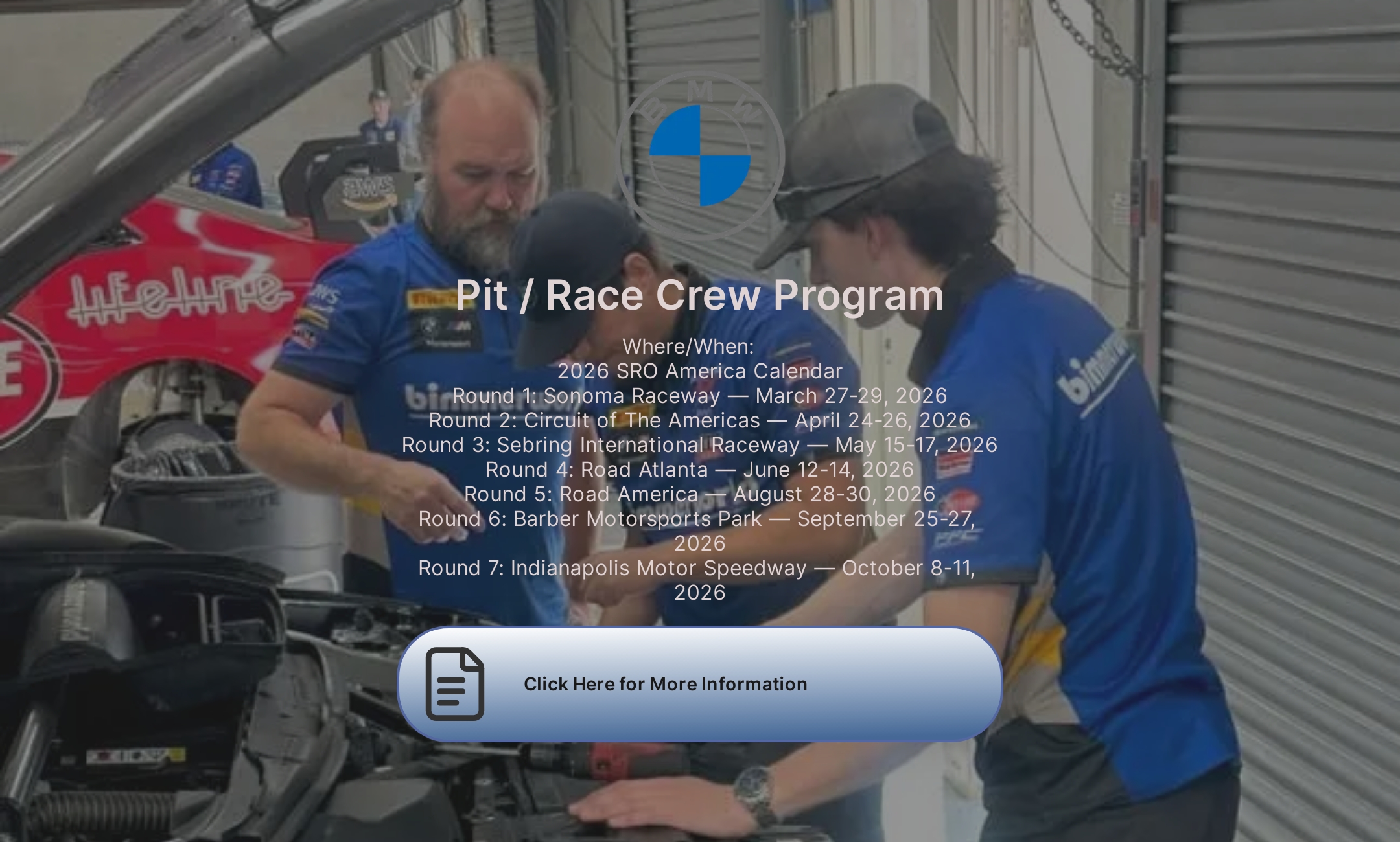 Pit / Race Crew Program's Flowpage