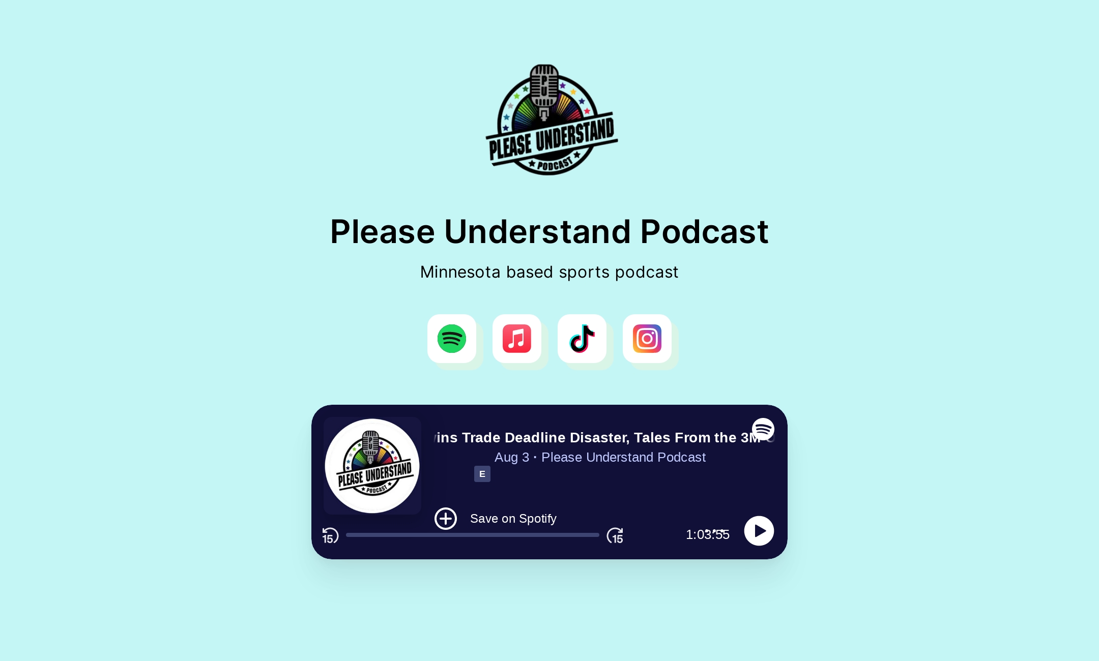 Please Understand Podcast's Flowpage