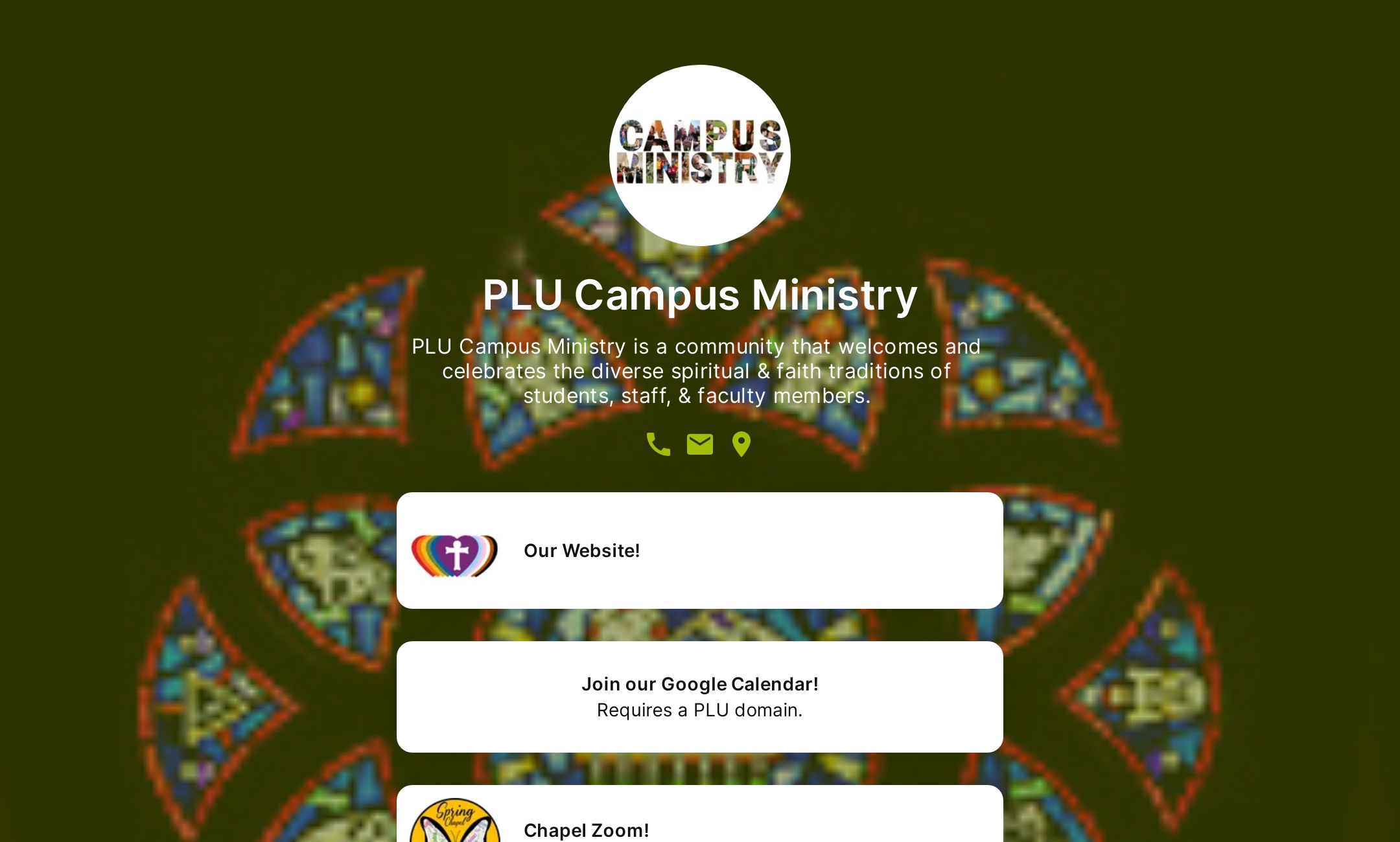 PLU Campus Ministry's Flowpage