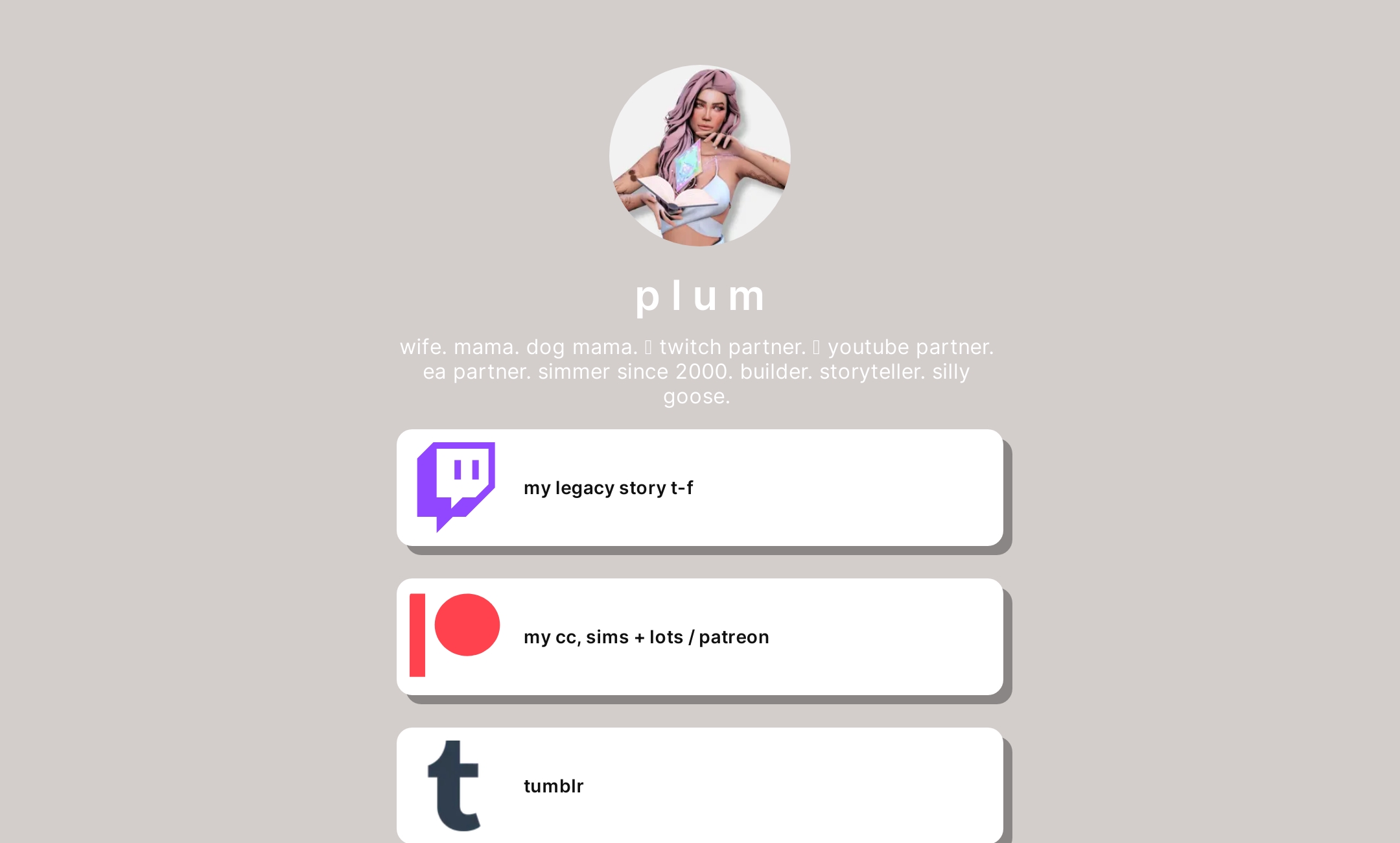 p l u m's Flowpage