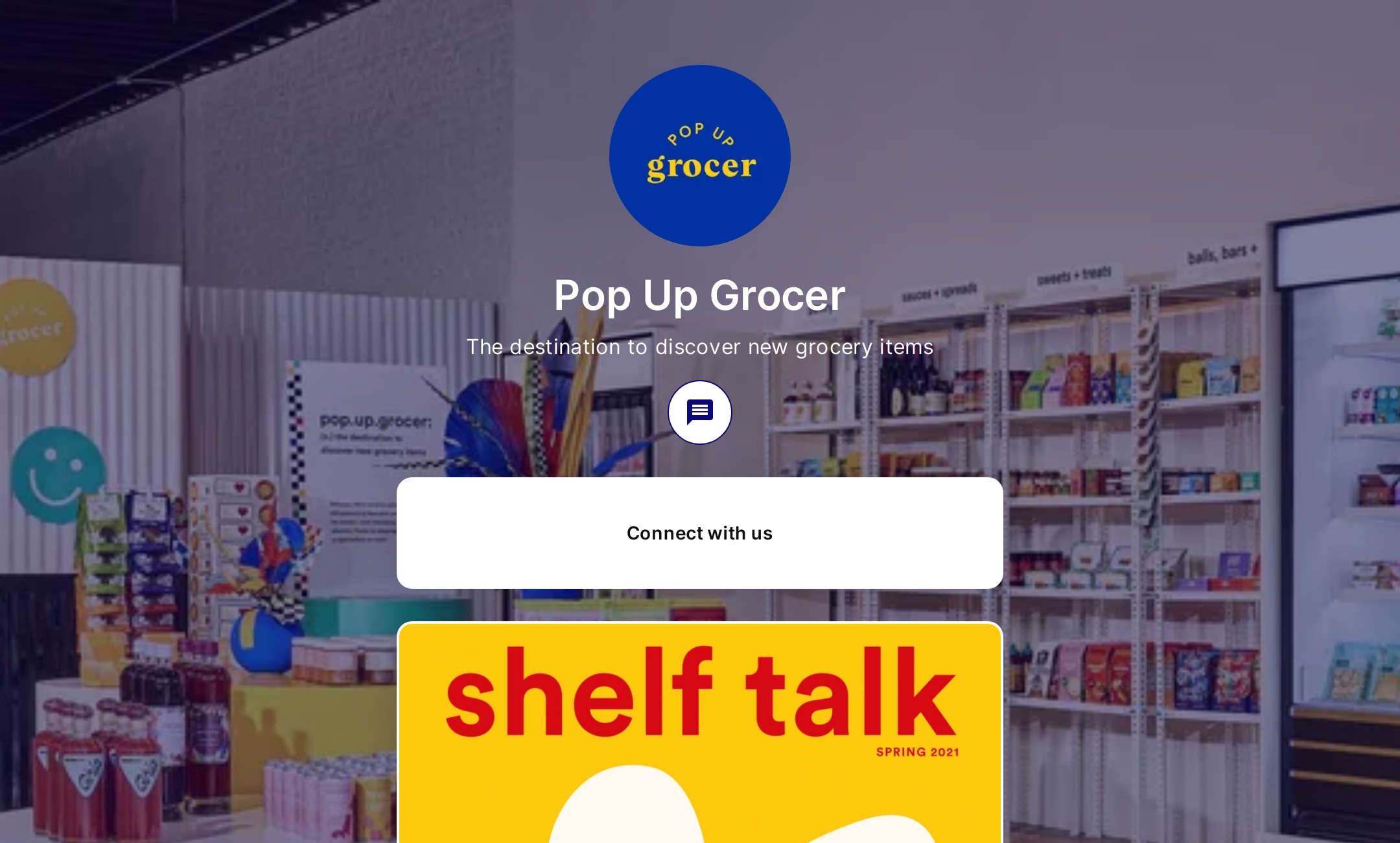 Pop Up Grocer's Flowpage