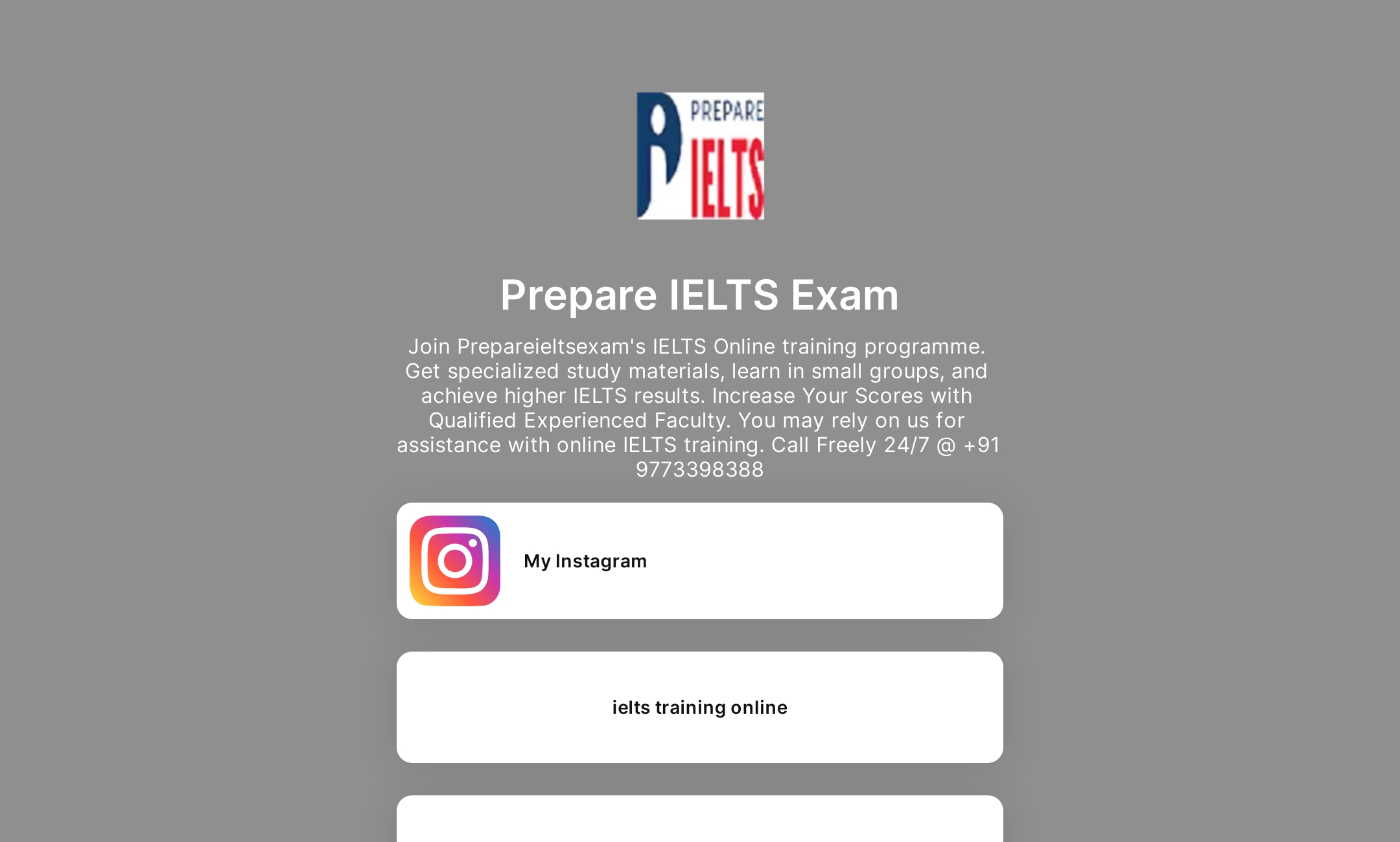 Prepare IELTS Exam's Flowpage