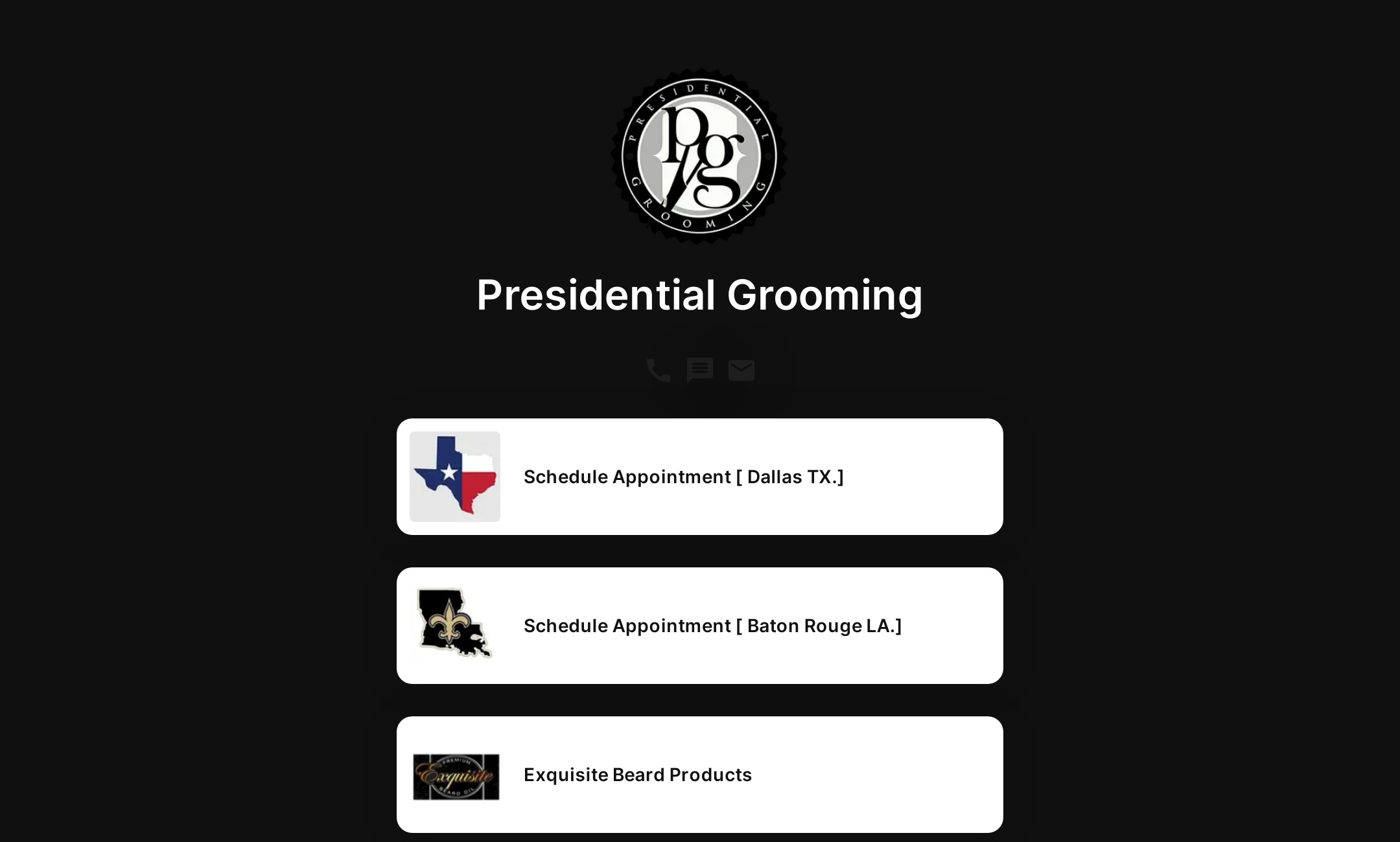 Presidential Grooming 's Flowpage