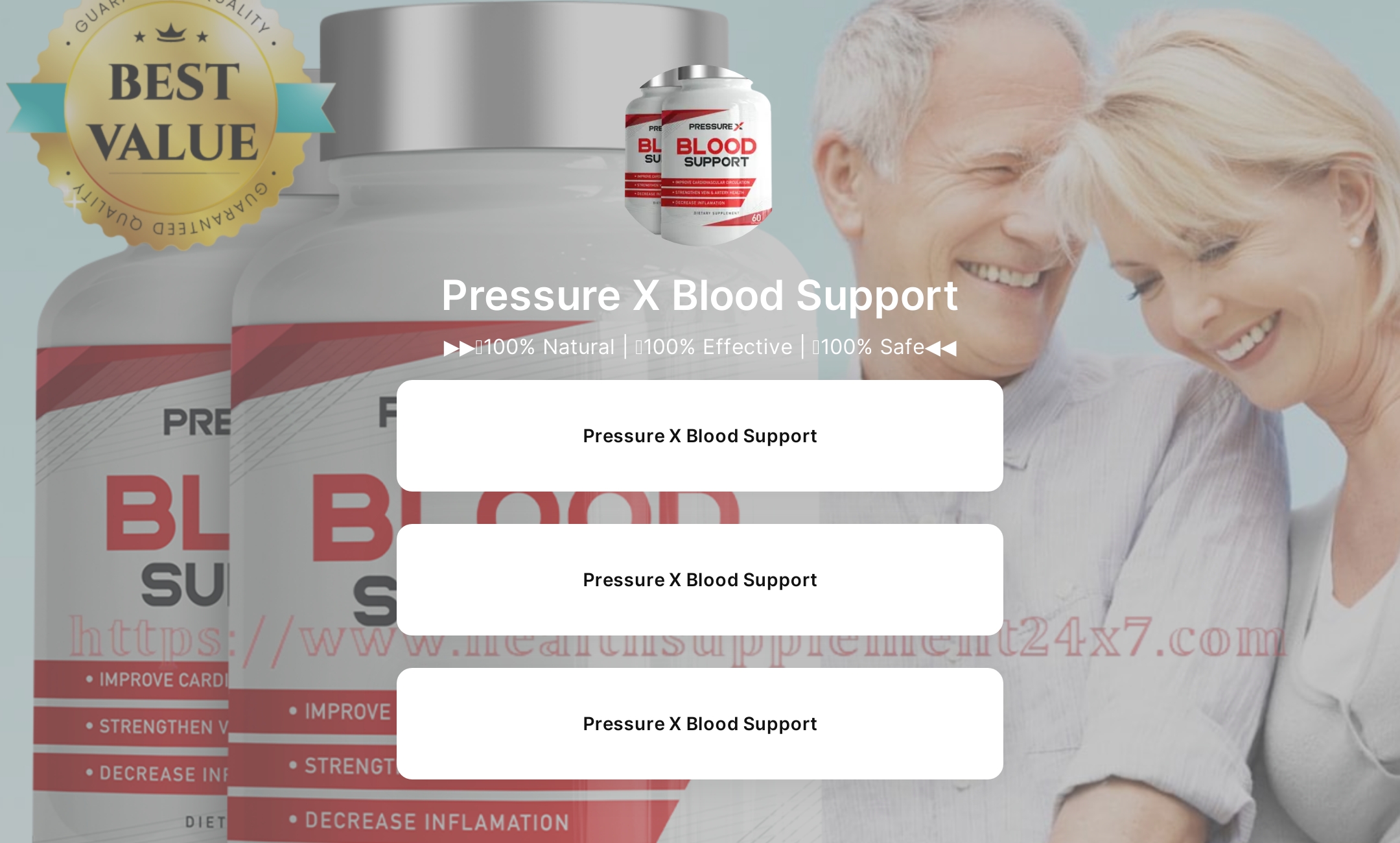 Pressure X Blood Support's Flowpage