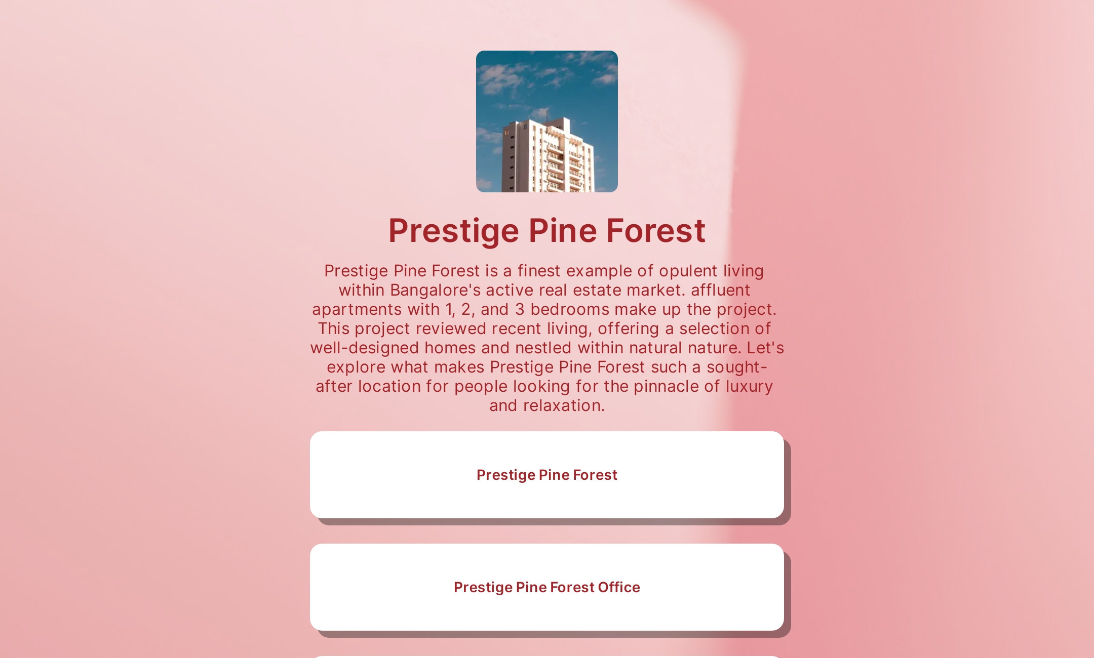Prestige Pine Forest's Flowpage