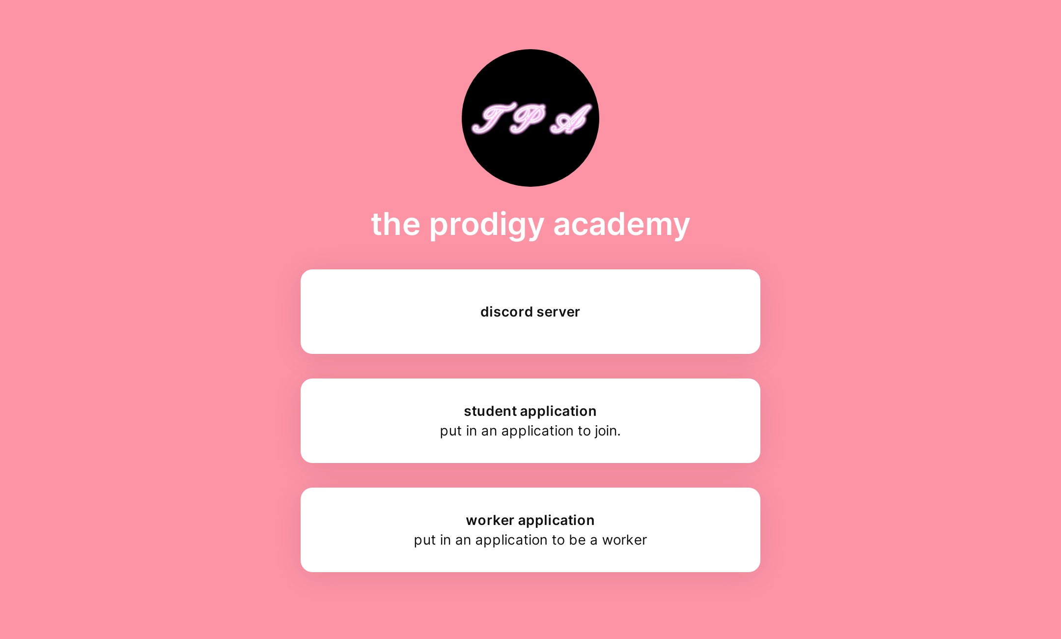 the prodigy academy's Flowpage