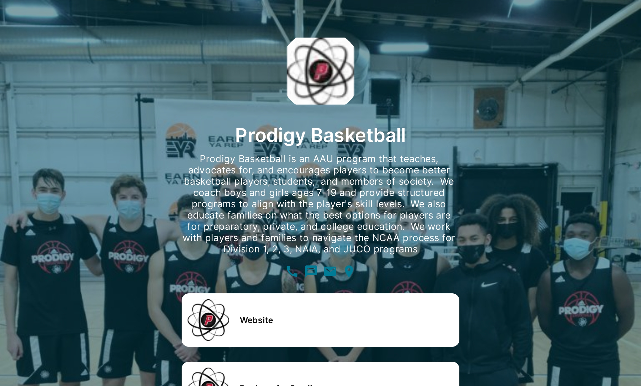 Prodigy Basketball 's Flowpage
