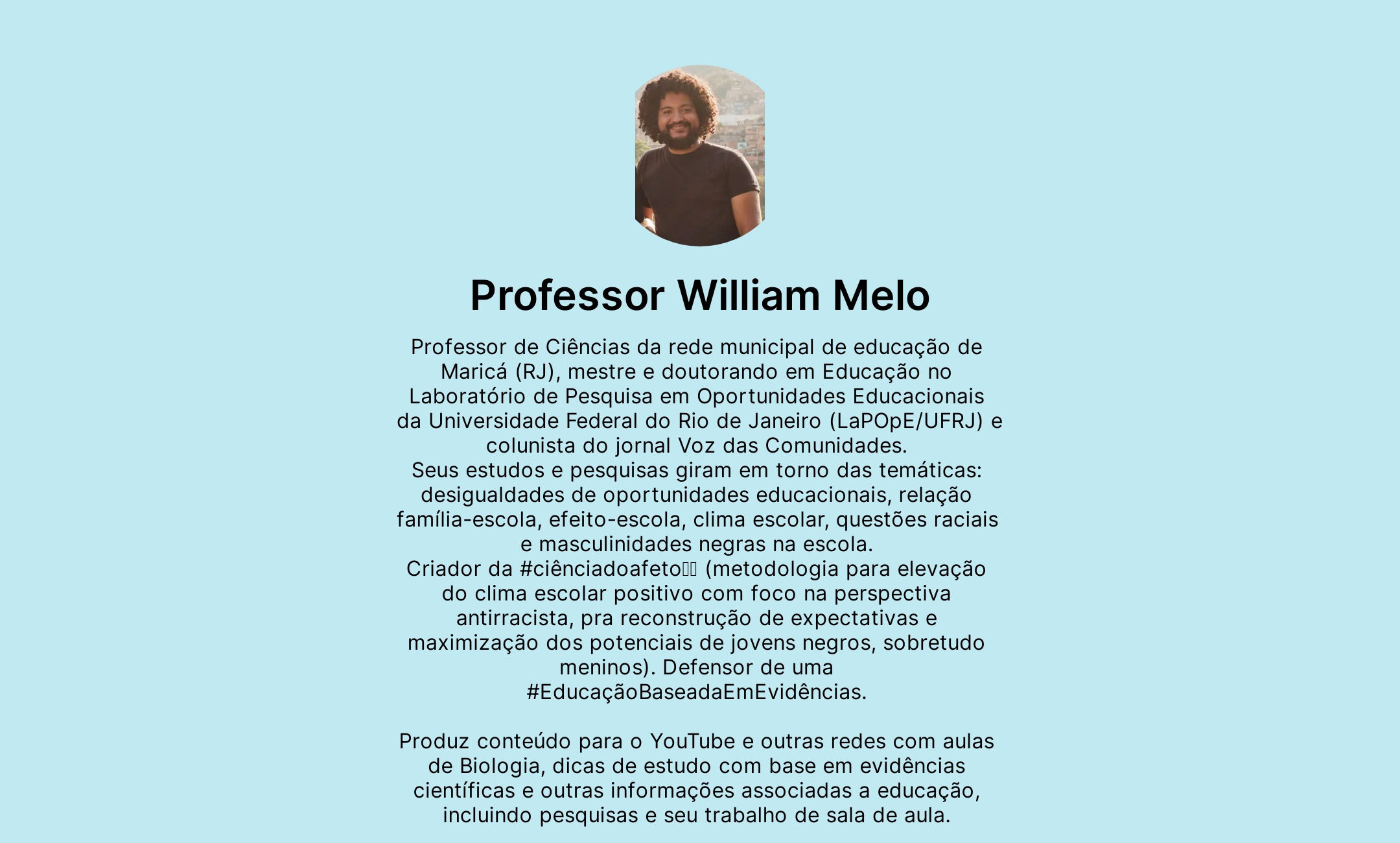Professor William Melo's Flowpage