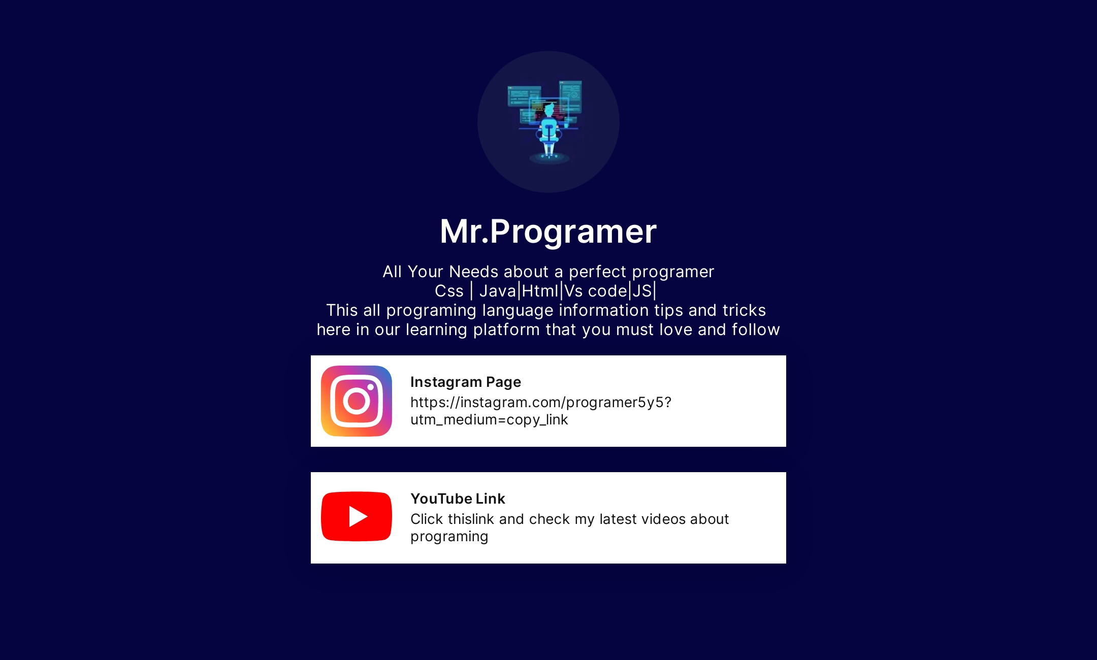Mr.Programer's Flowpage