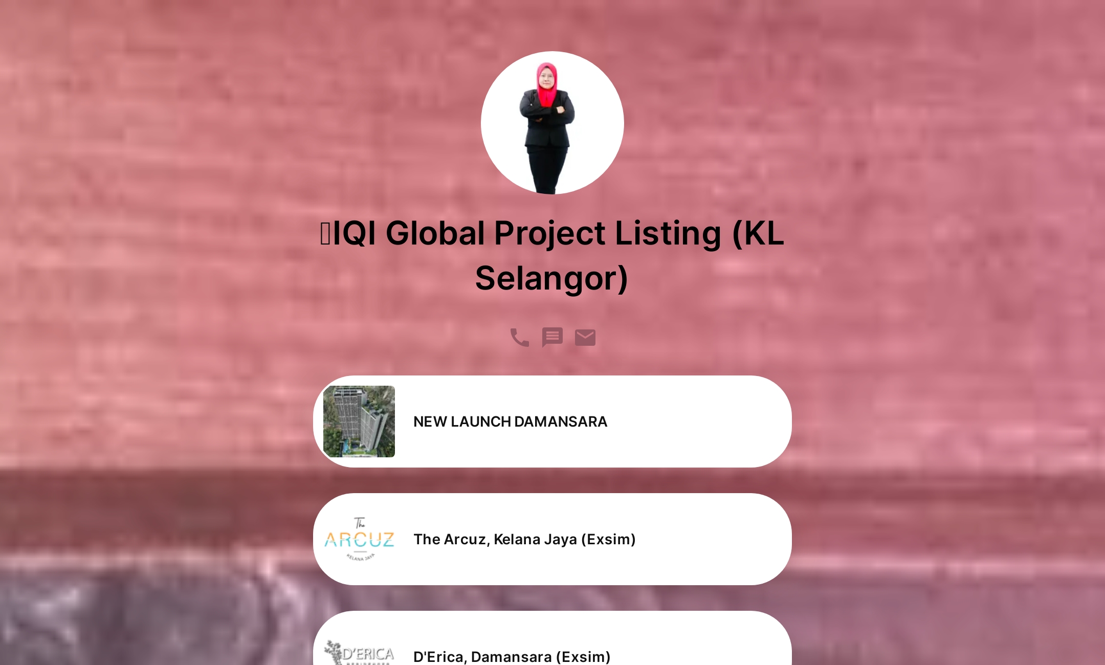 IQI Global Project Listing (KL Selangor)'s Flowpage