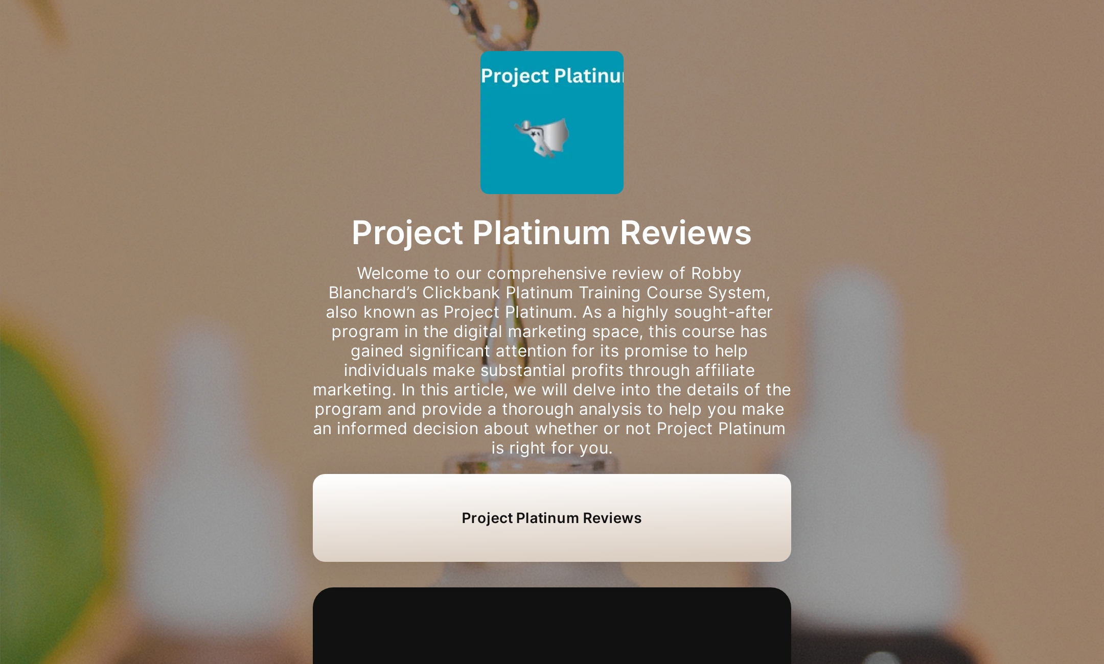 Project Platinum Reviews' Flowpage