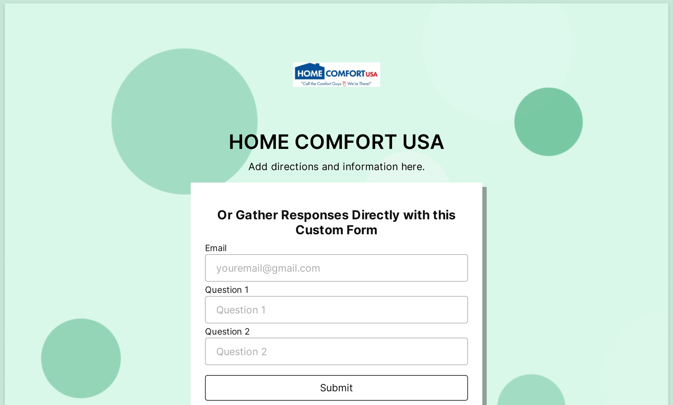 HOME COMFORT USA's Flowpage