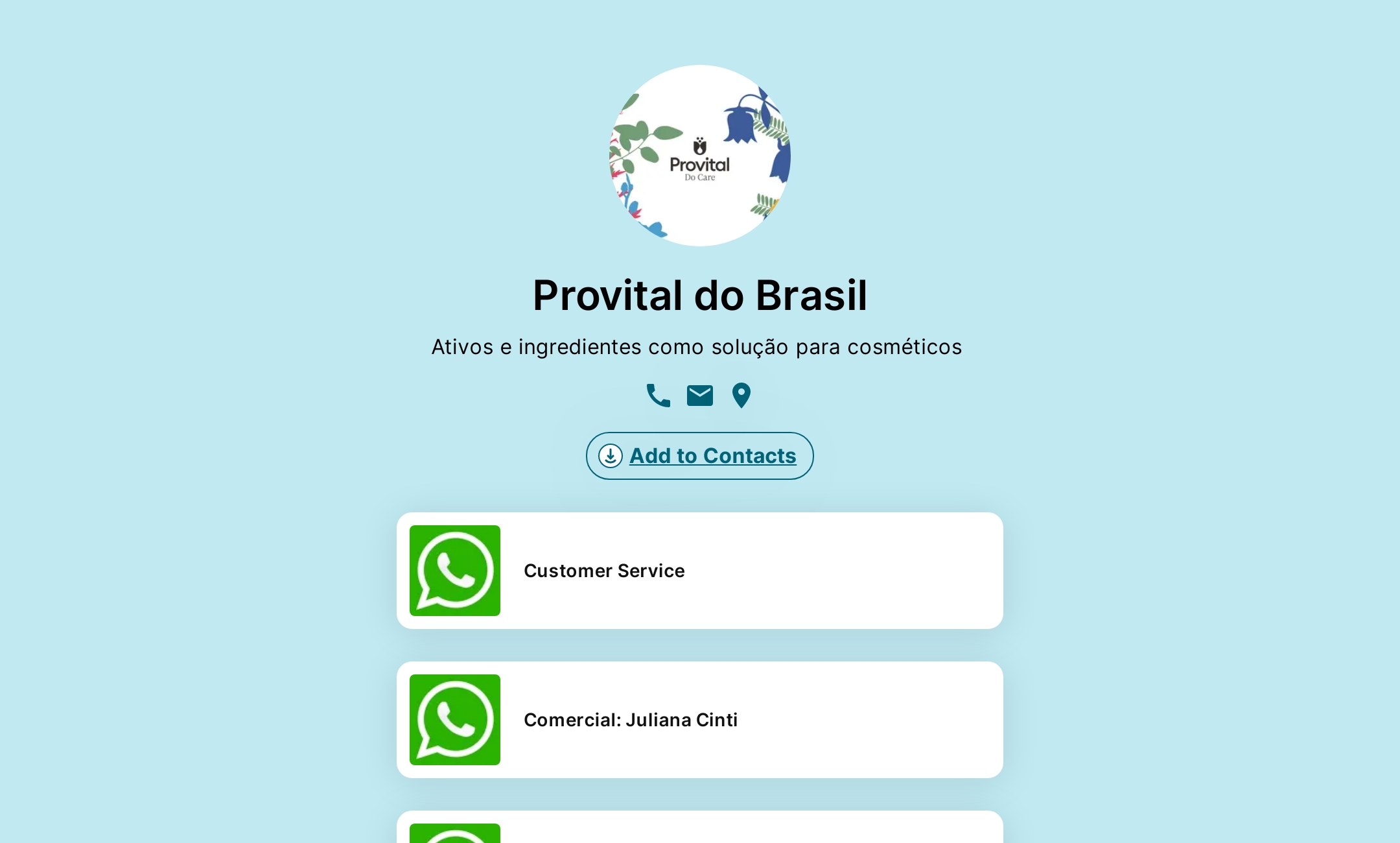 Provital do Brasil 's Flowpage