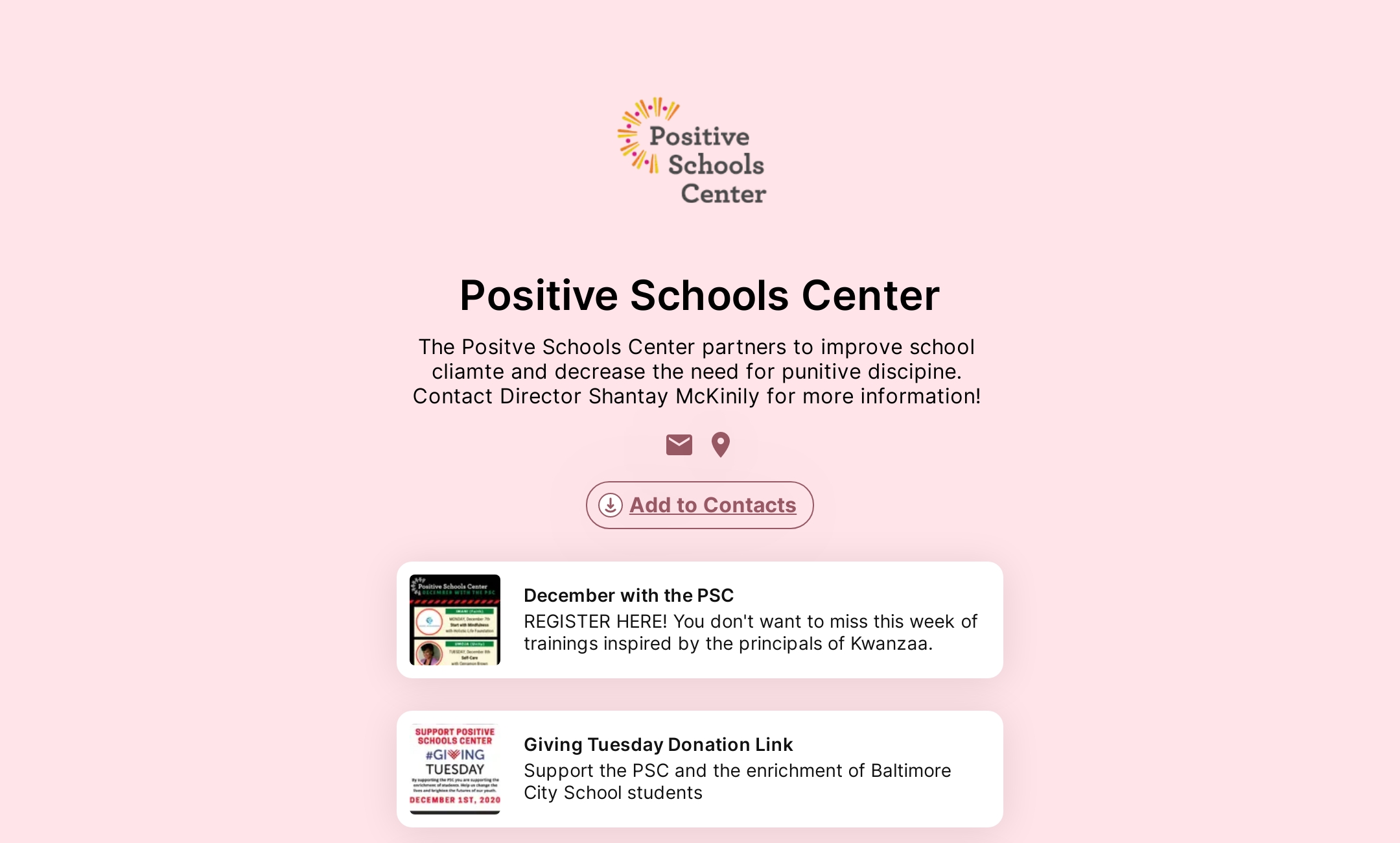 Positive Schools Center 's Flowpage