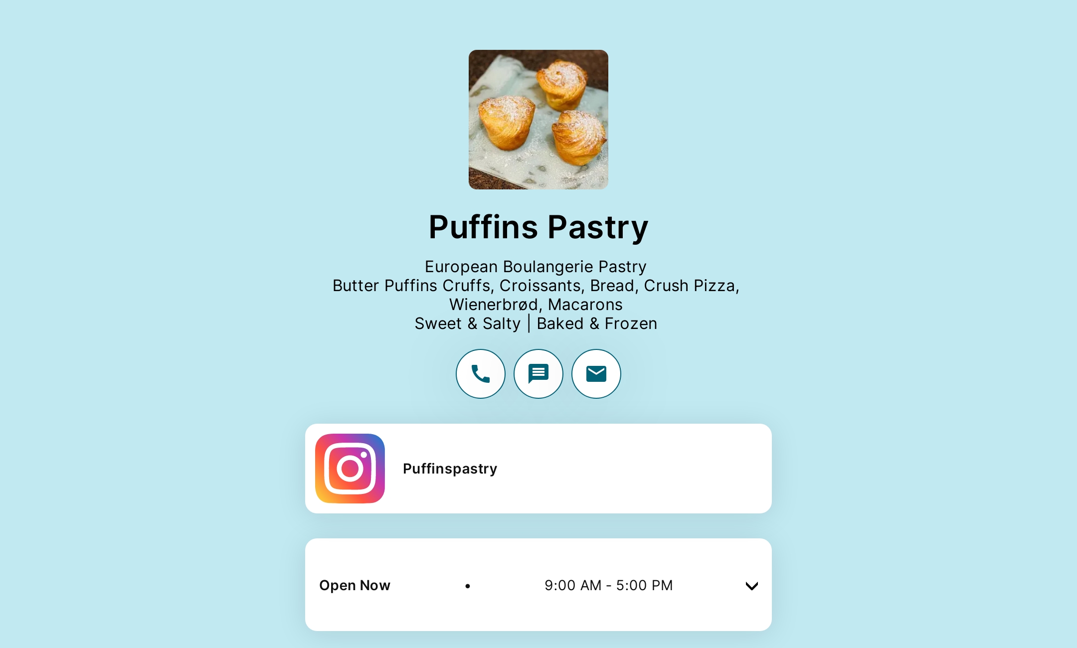 Puffins Pastry's Flowpage