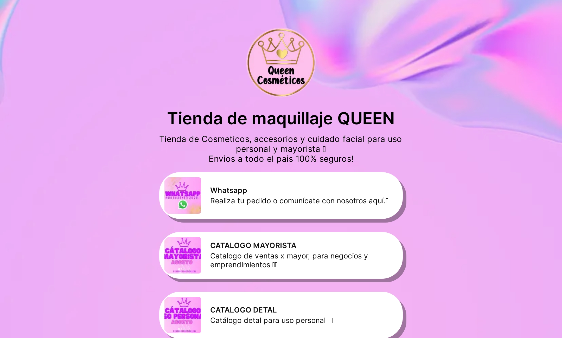 Tienda de maquillaje QUEEN 's Flowpage