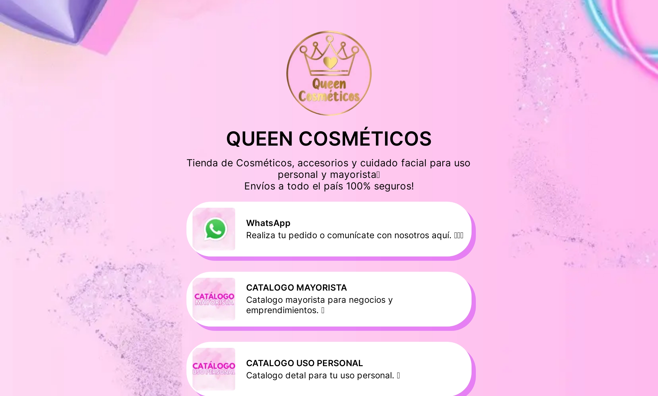 QUEEN COSMÉTICOS's Flowpage