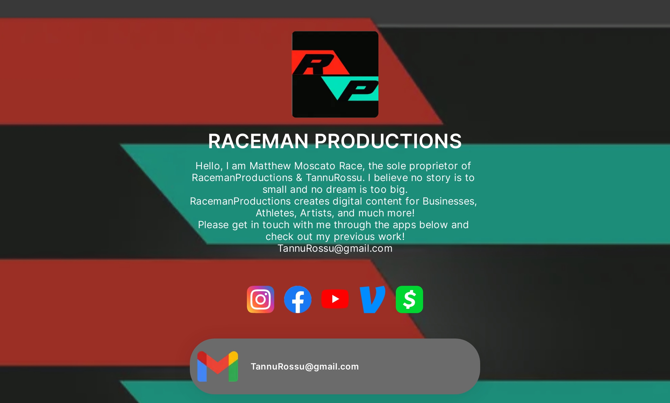 RACEMAN PRODUCTIONS's Flowpage