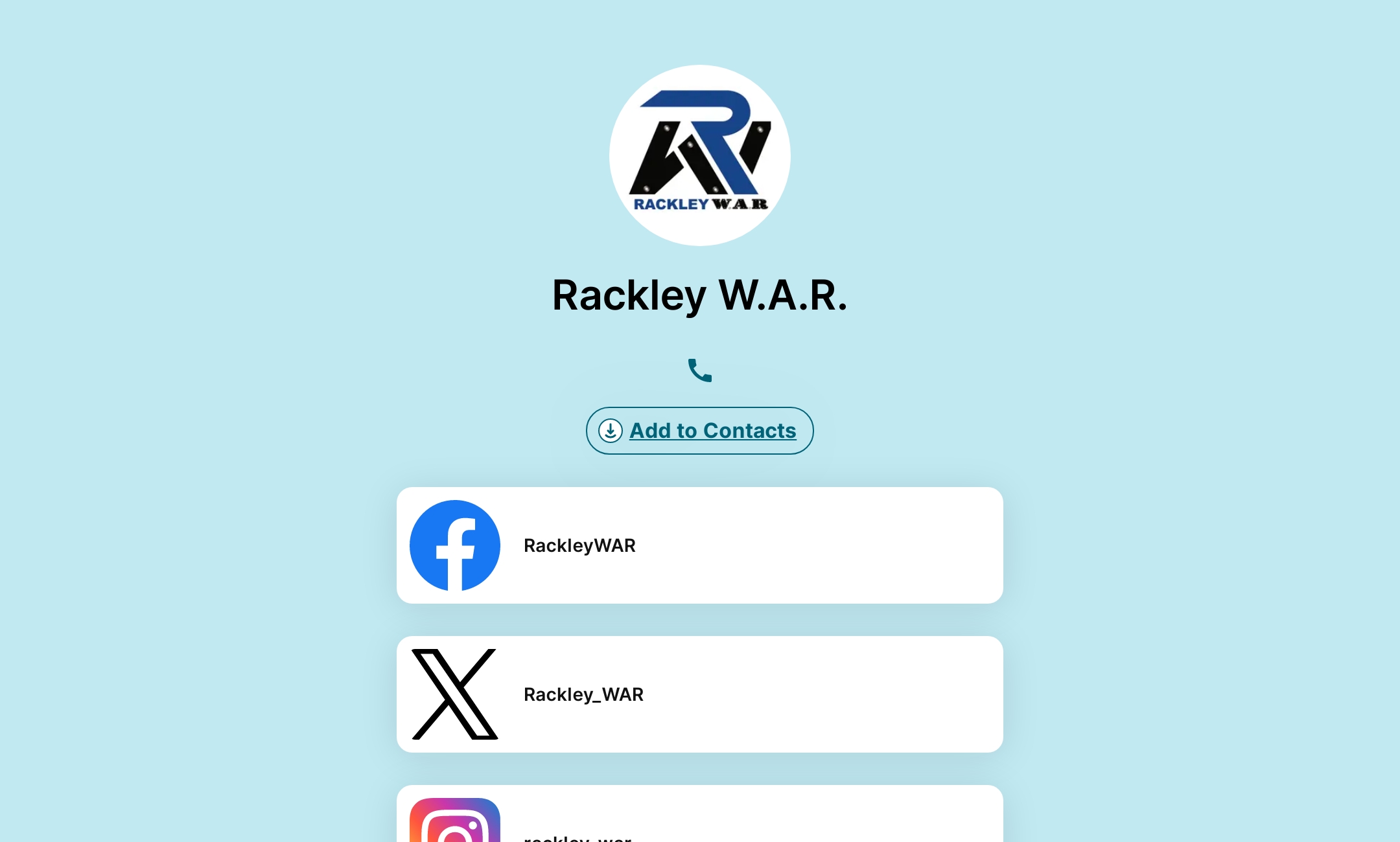 Rackley W.A.R.'s Flowpage