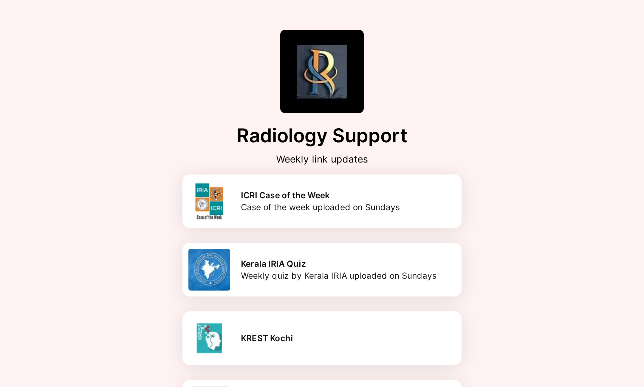 Radiology Support's Flowpage