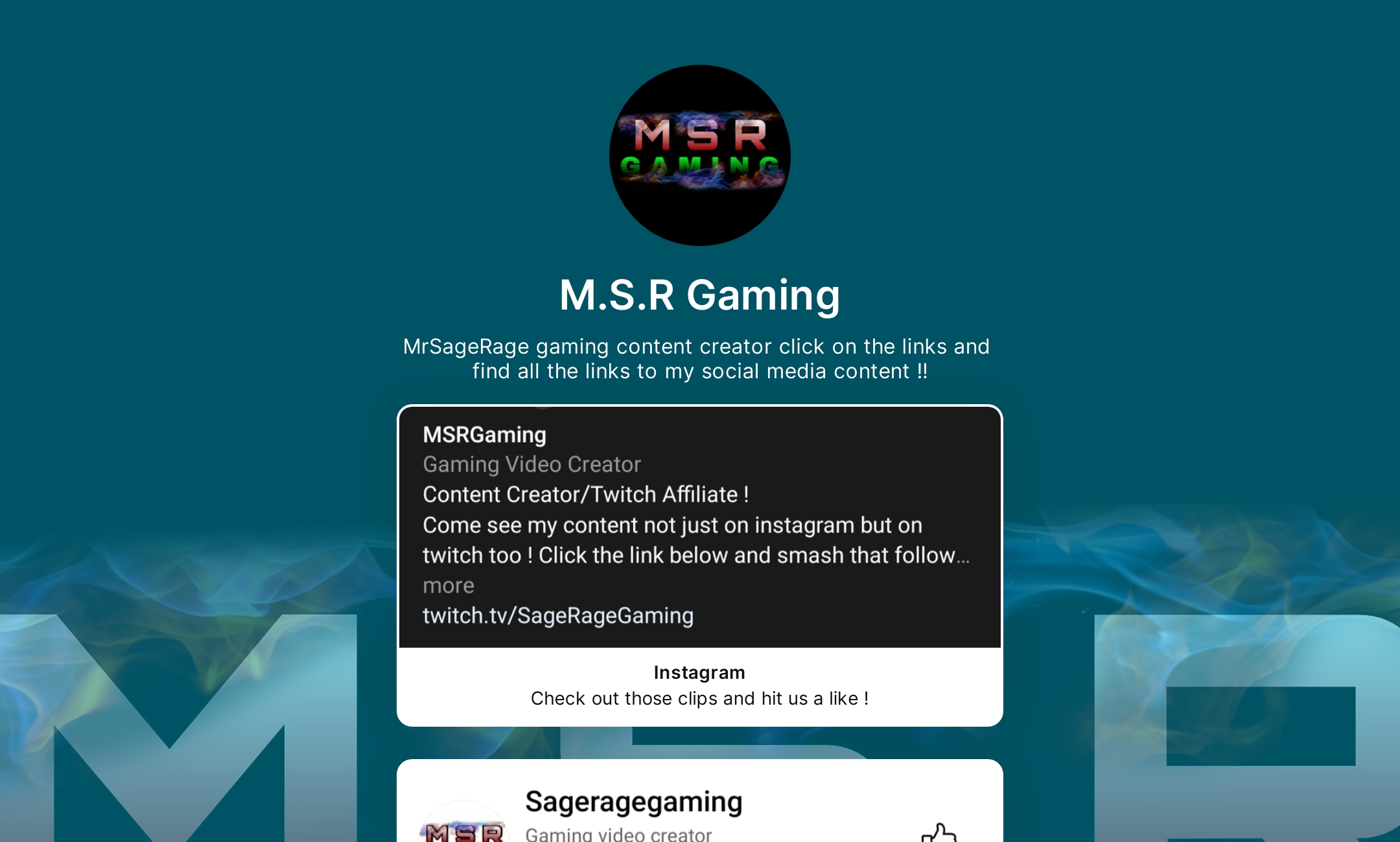 M.S.R Gaming's Flowpage