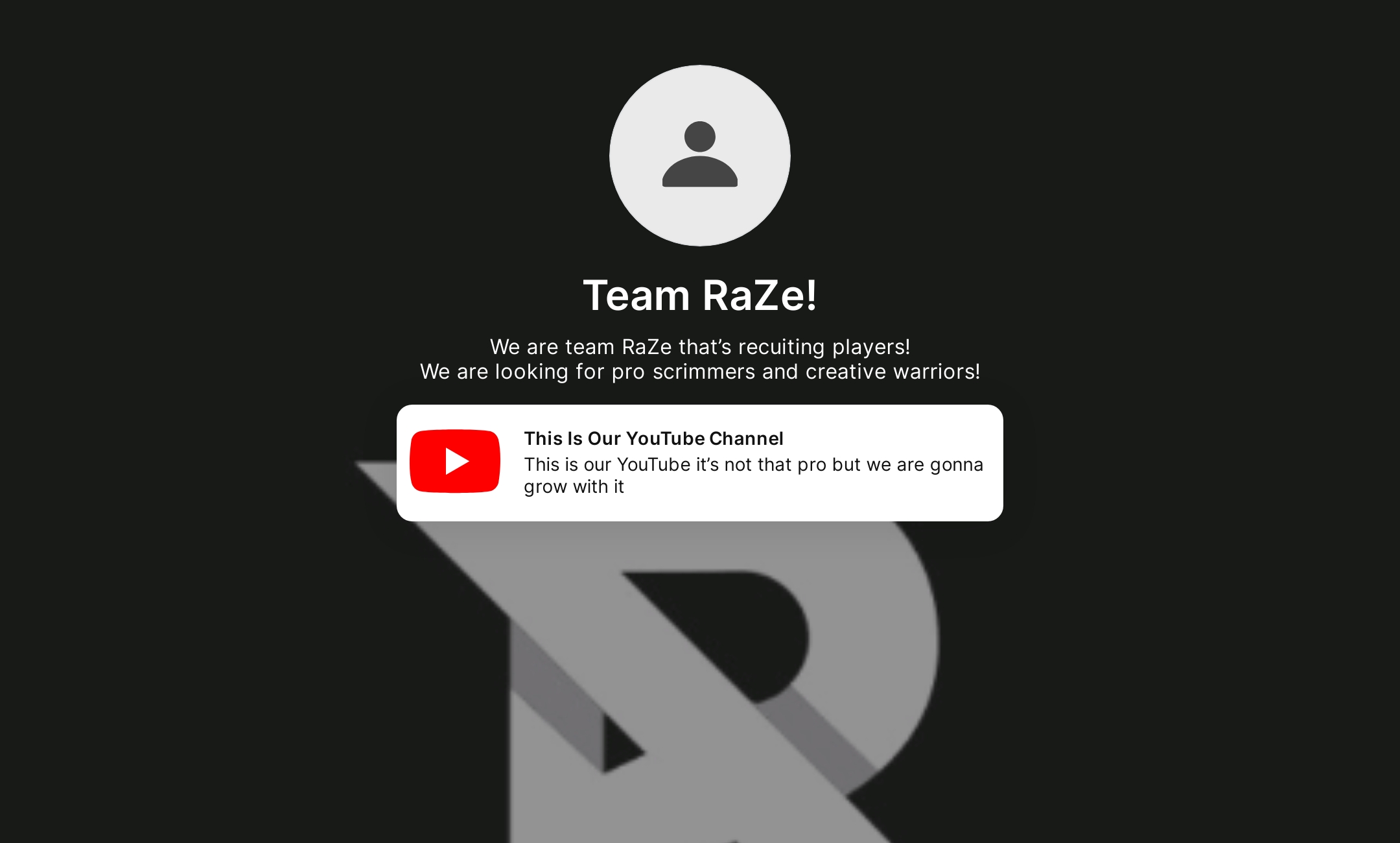 Team RaZe!'s Flowpage