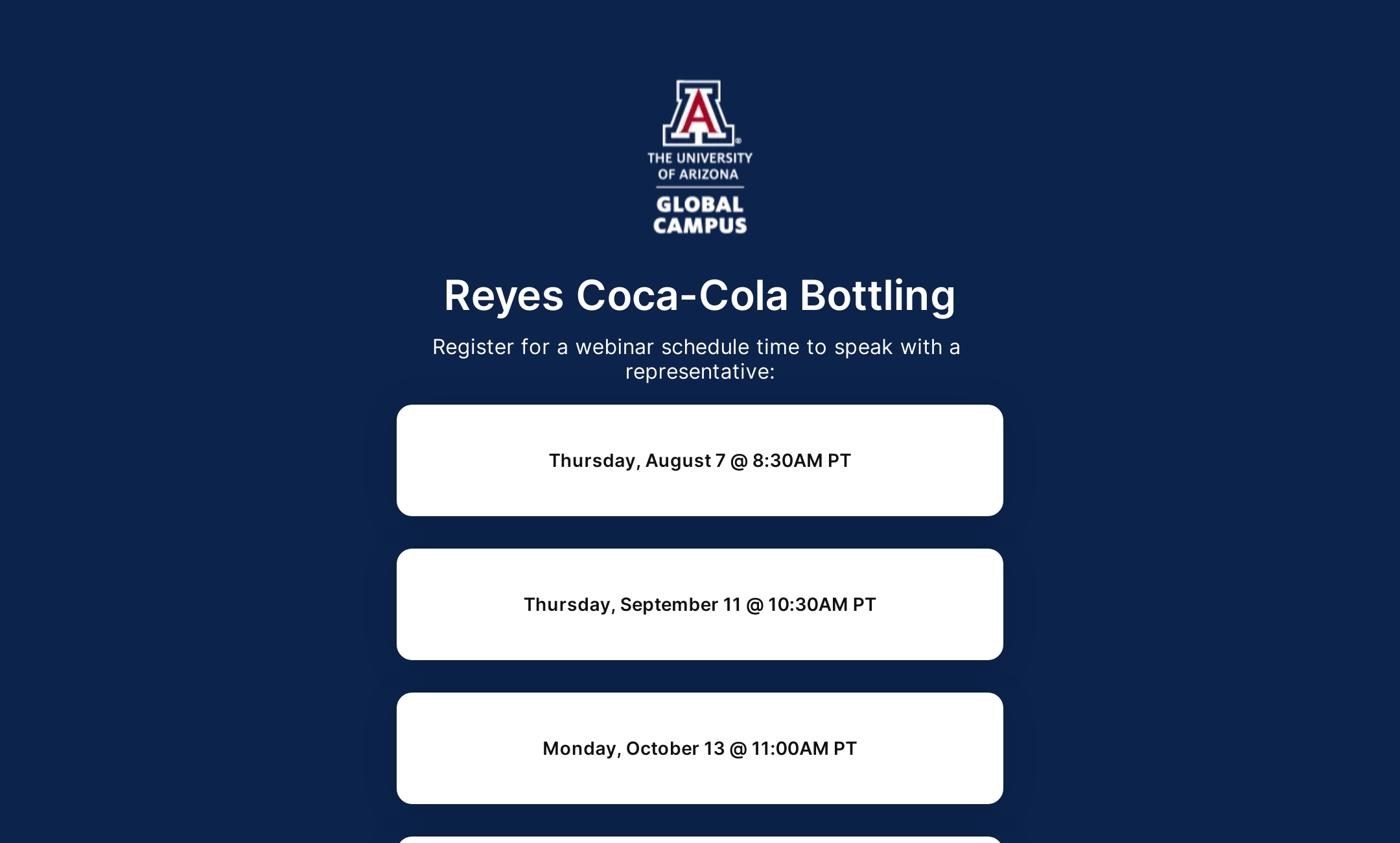 Reyes Coca-Cola Bottling's Flowpage