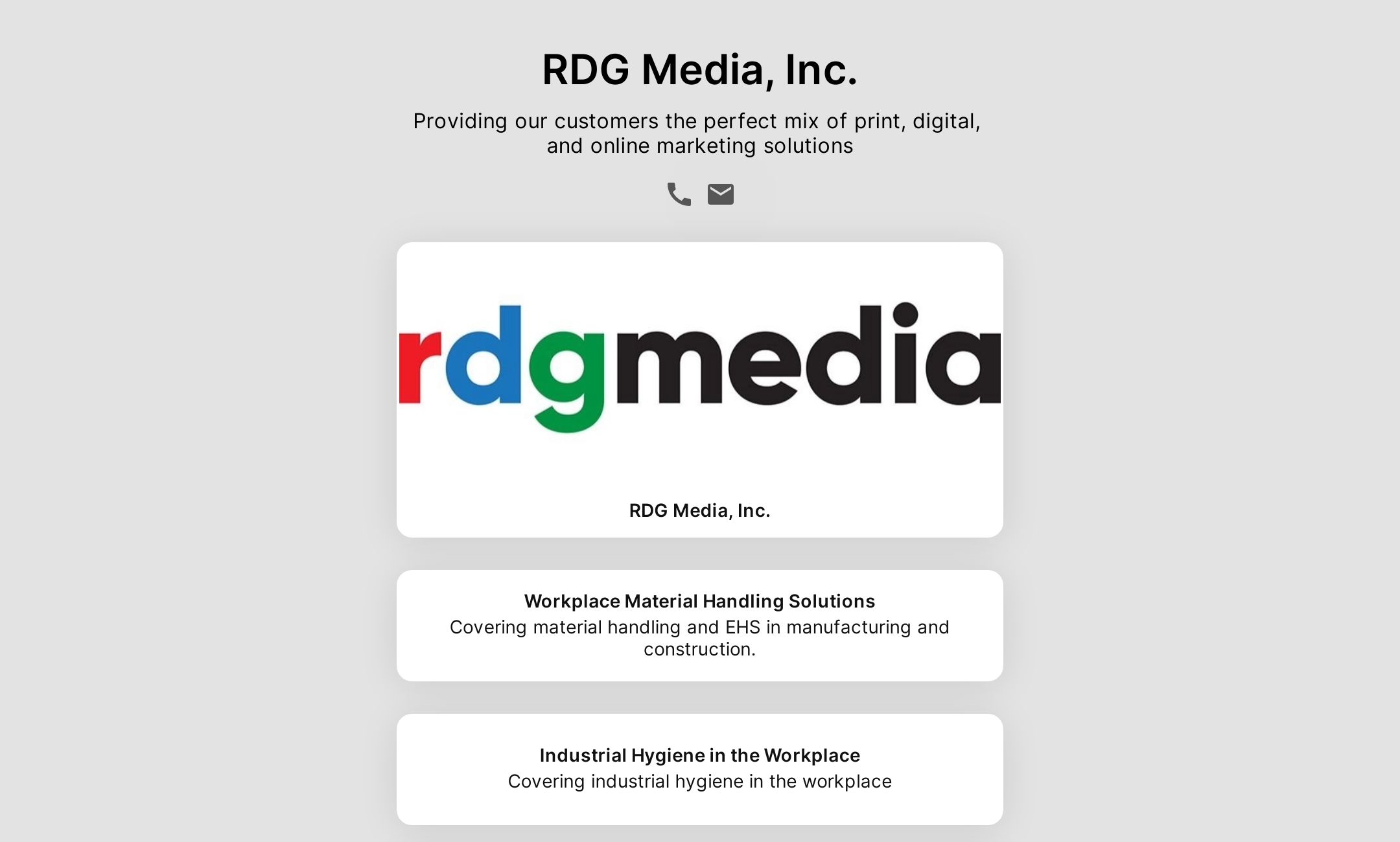 RDG Media, Inc.'s Flowpage