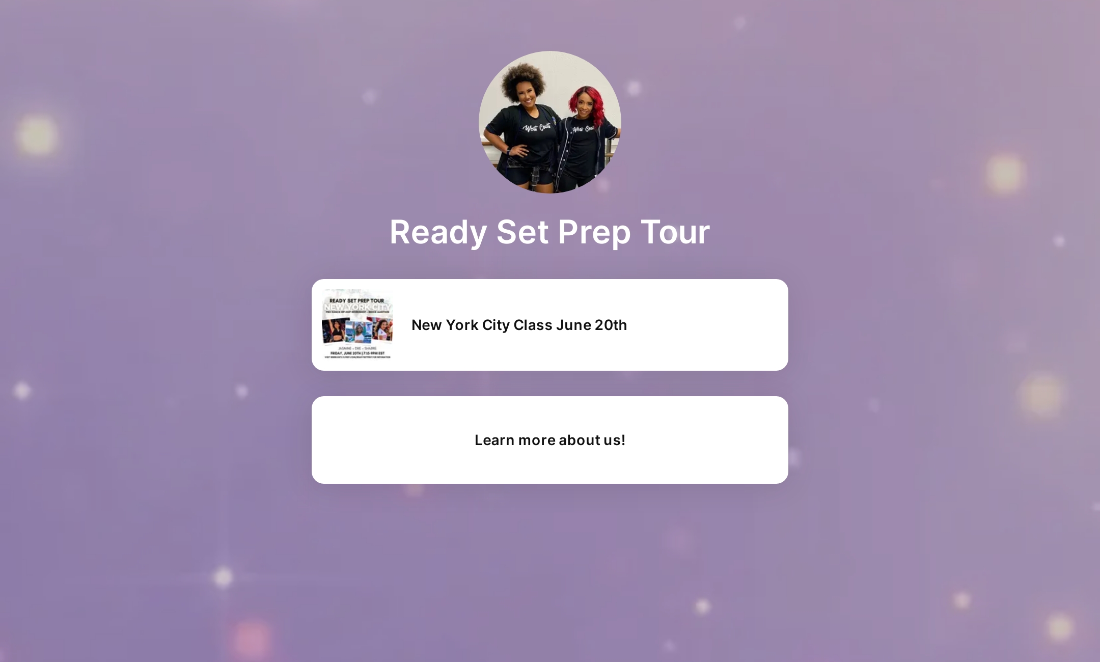 Ready Set Prep Tour's Flowpage