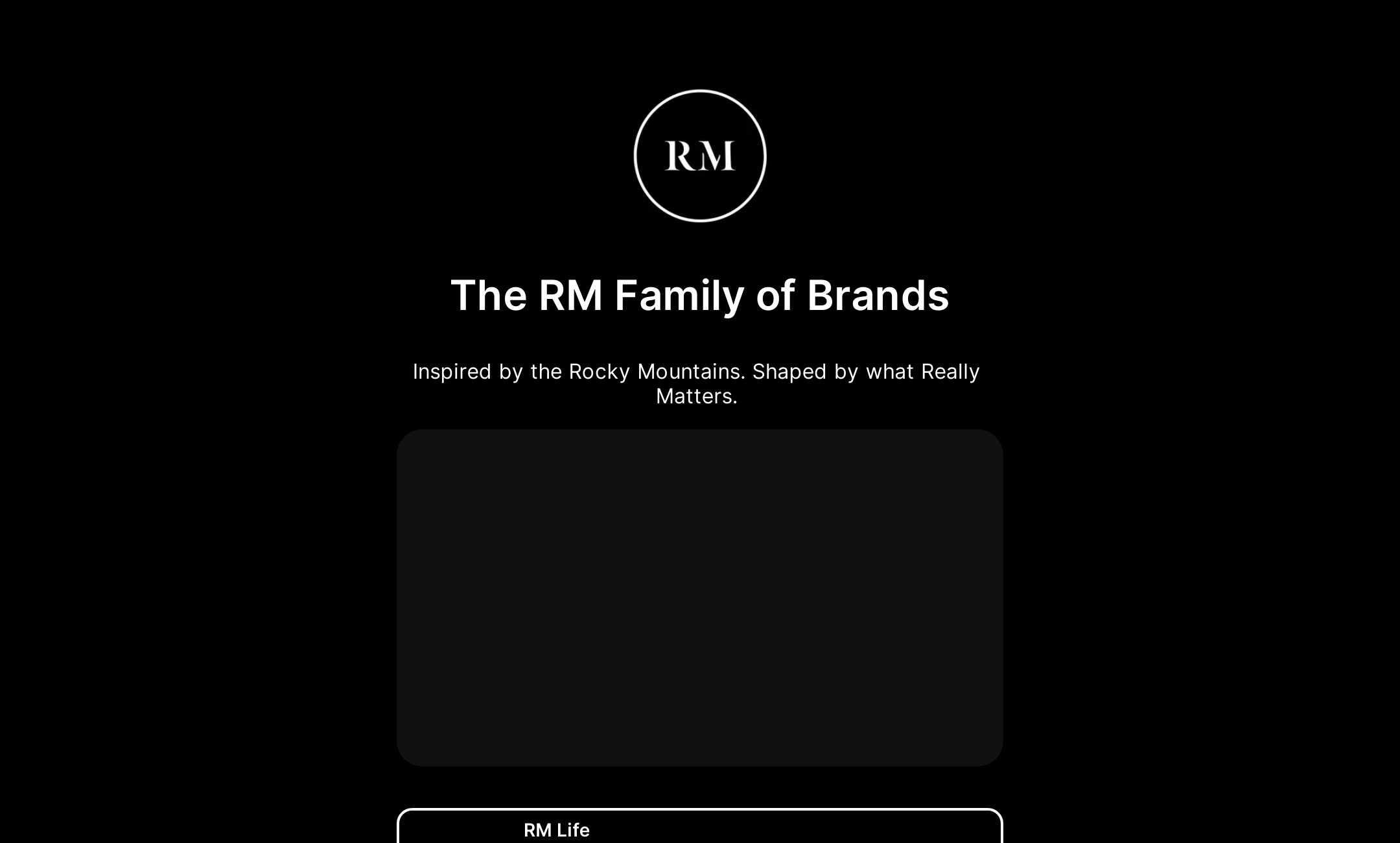 The RM Family of Brands' Flowpage
