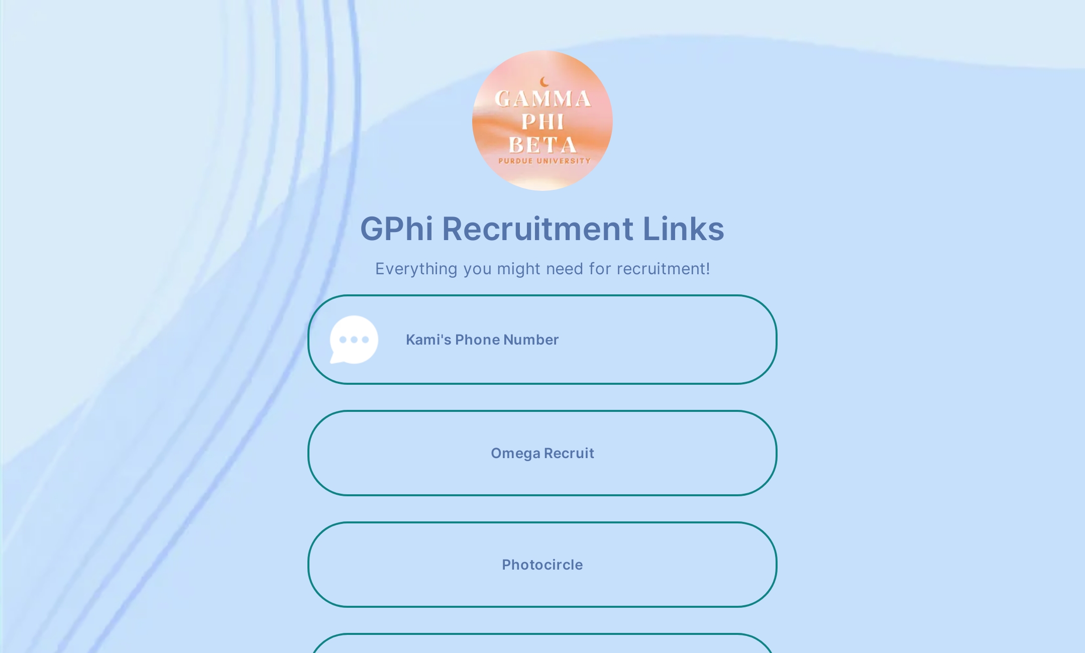 GPhi Recruitment Links' Flowpage
