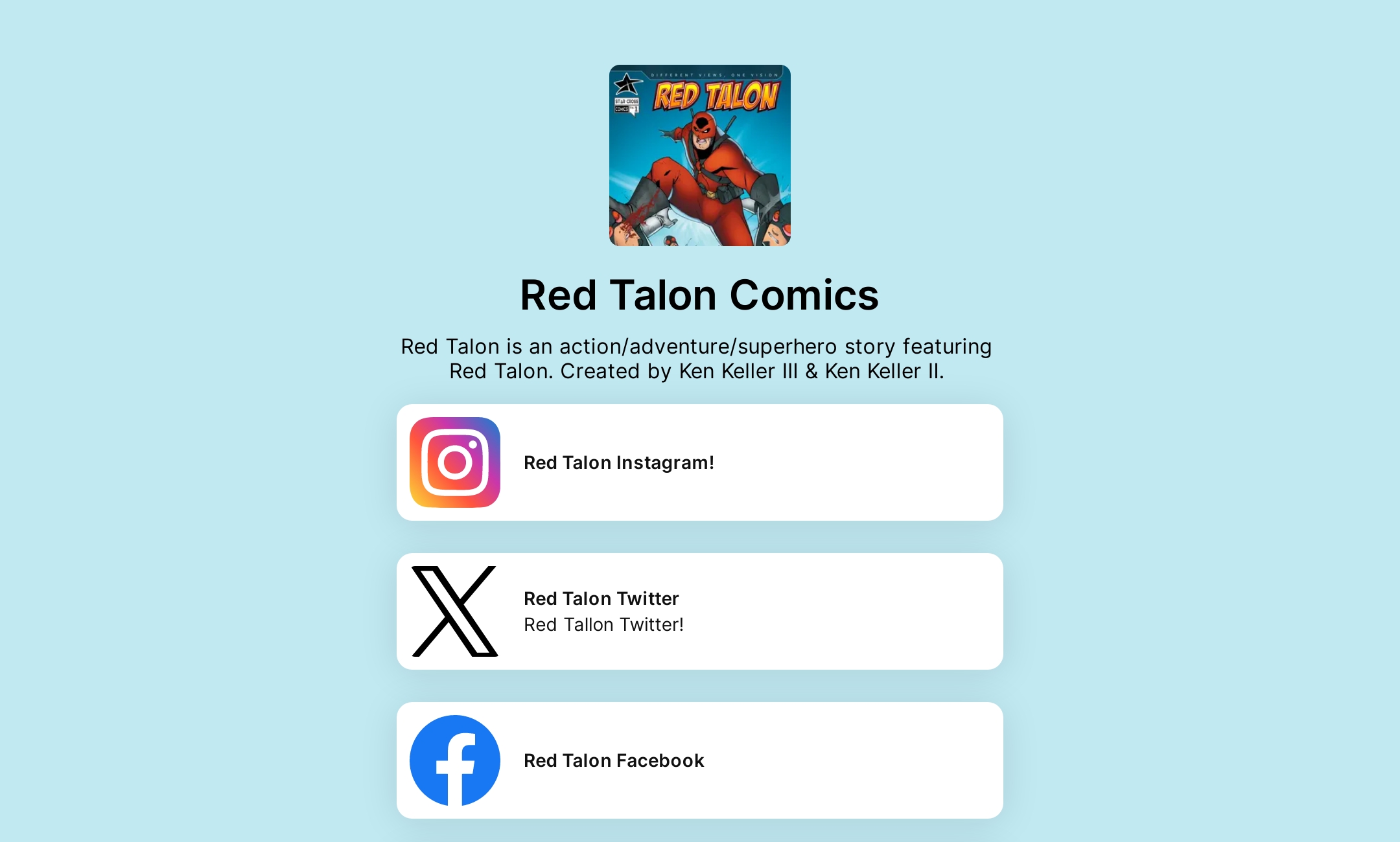 Red Talon Comics' Flowpage
