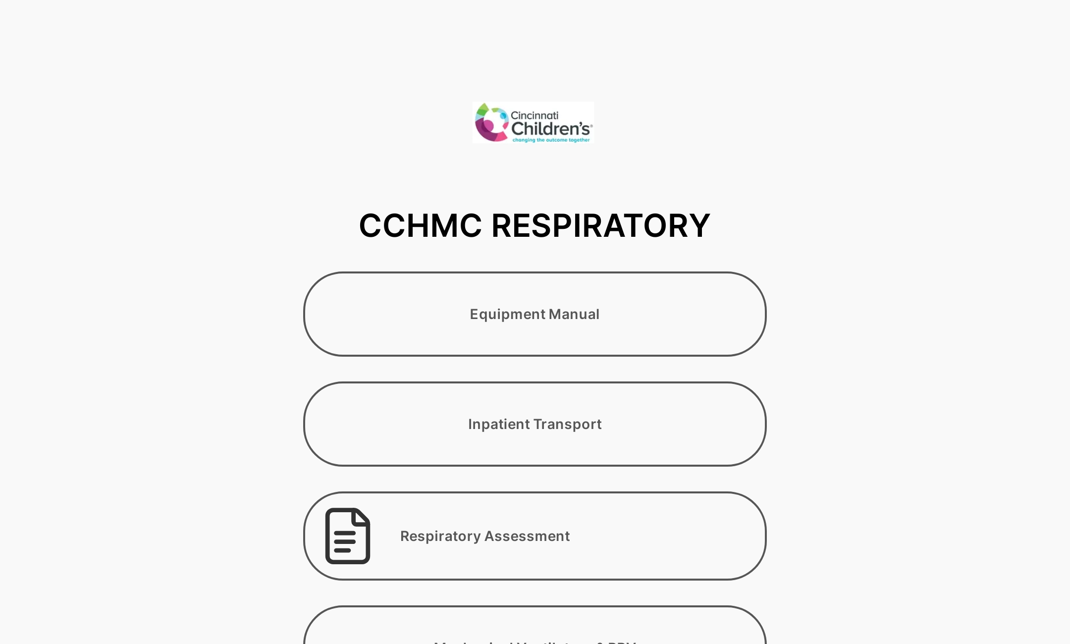CCHMC RESPIRATORY 's Flowpage