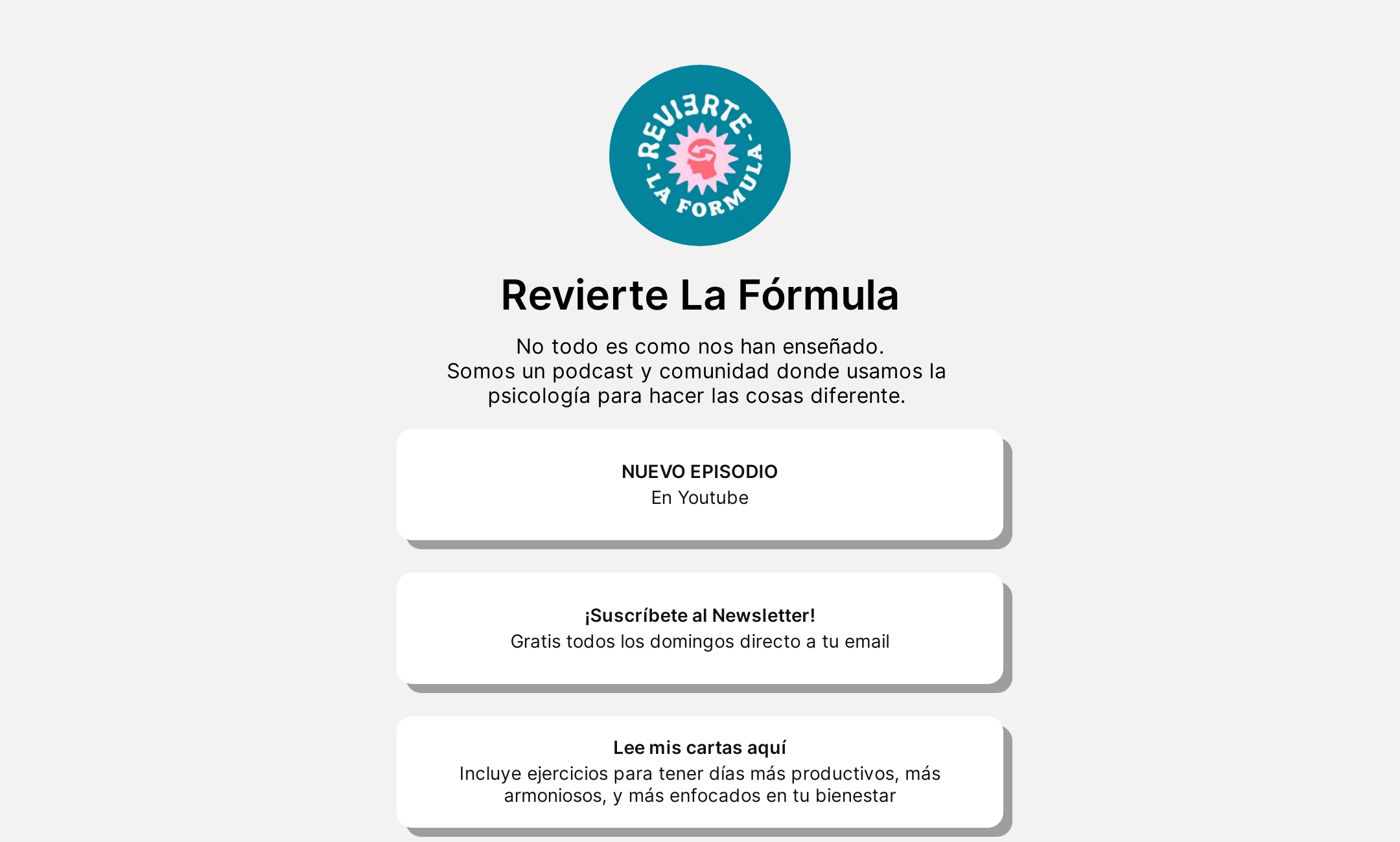 Revierte La Fórmula's Flowpage