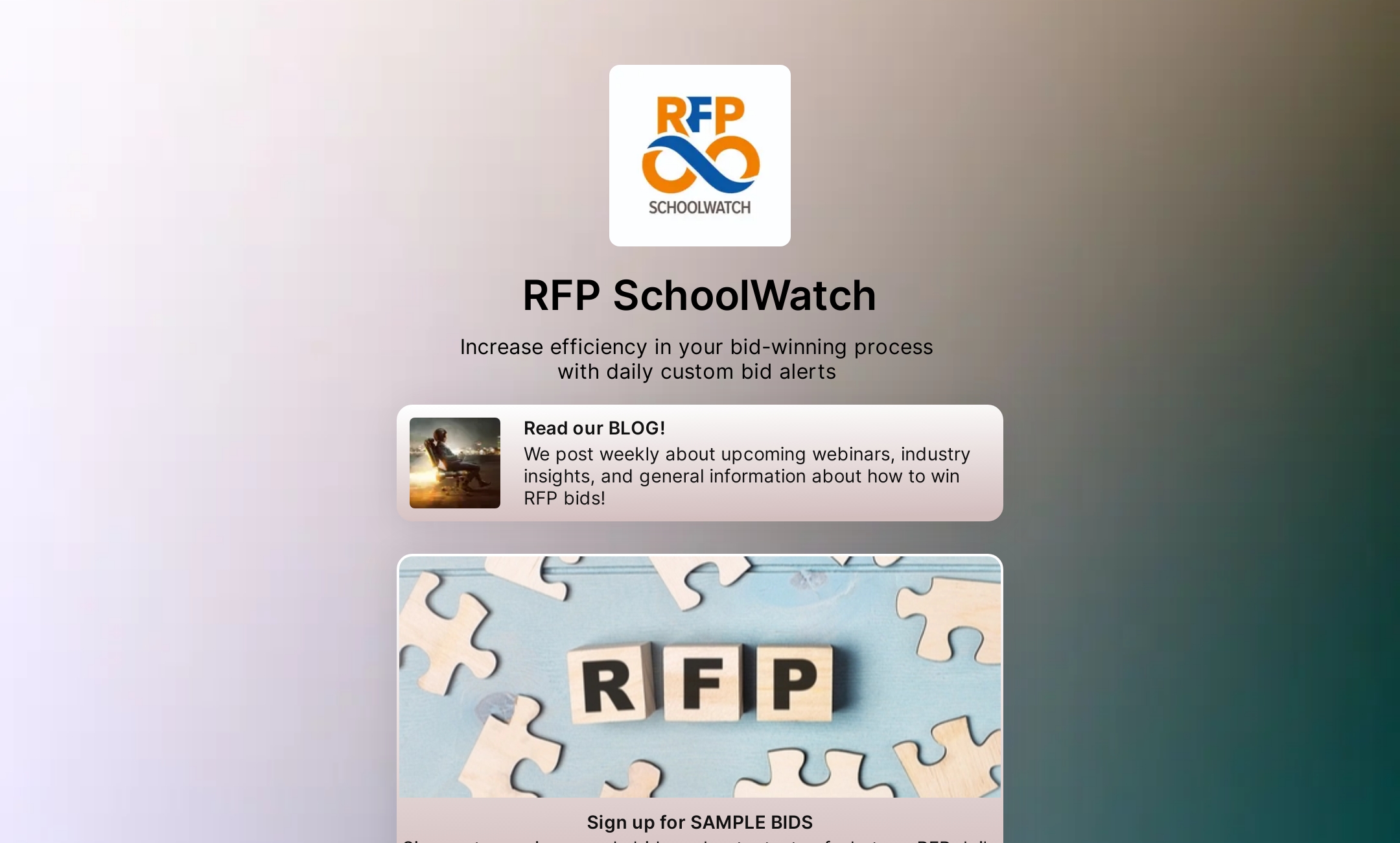 RFP SchoolWatch's Flowpage