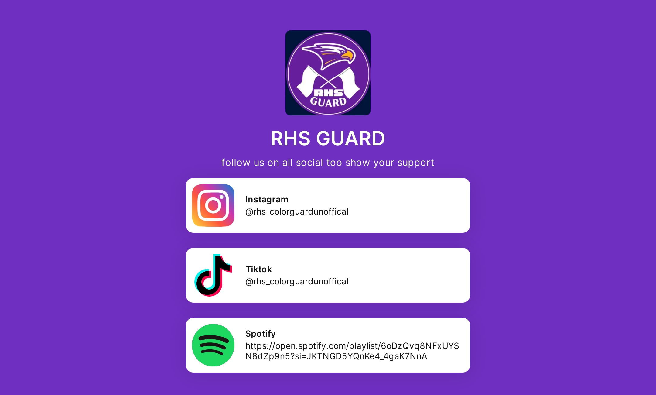 RHS GUARD's Flowpage