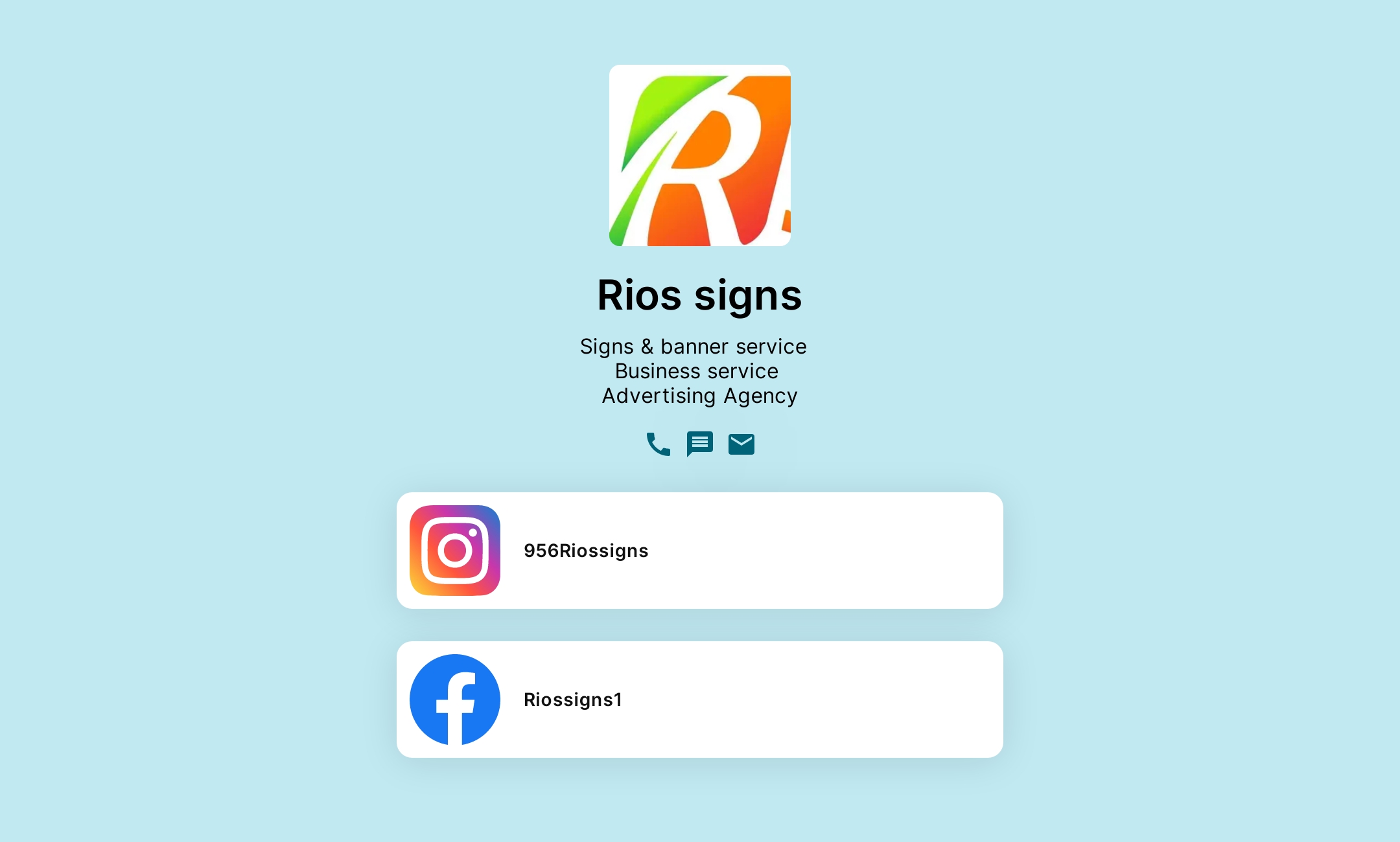 Rios signs' Flowpage