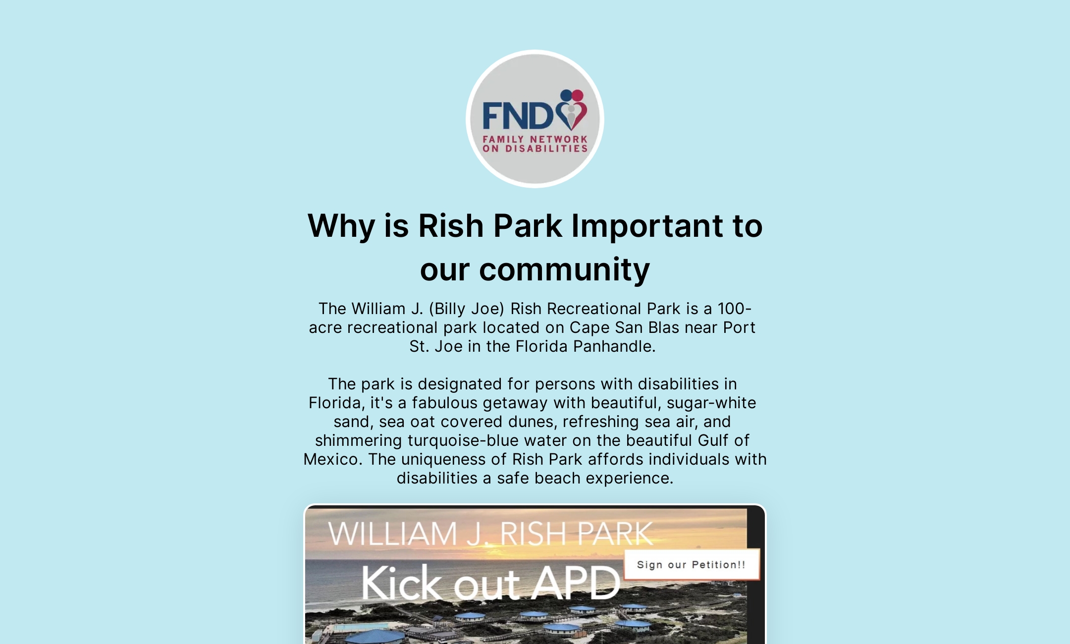 Why is Rish Park Important to our community's Flowpage